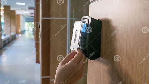 Automatic security door stock photo. Image of modern - 104033812