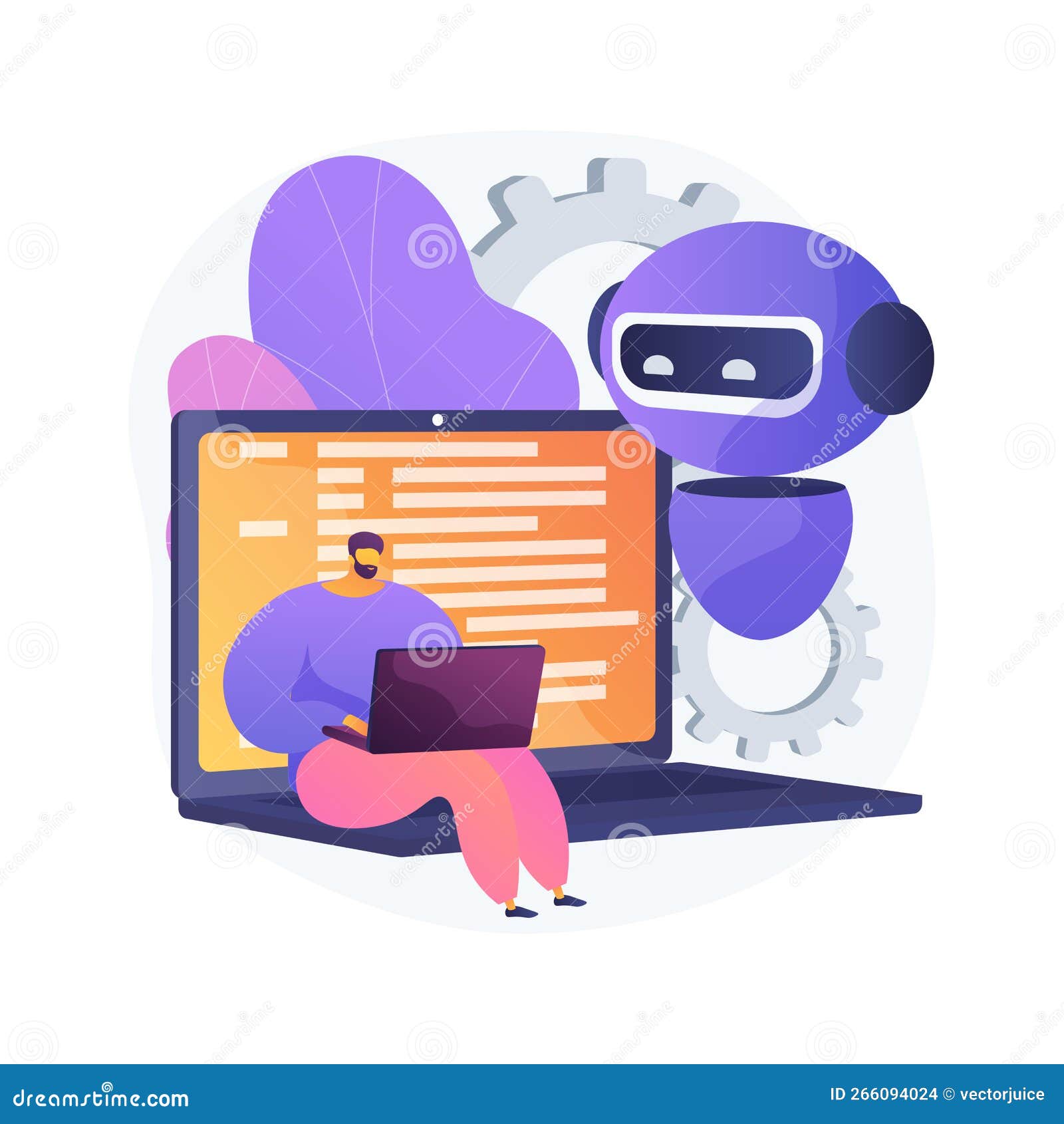 Open Automation Architecture Abstract Concept Vector Illustration Stock ...