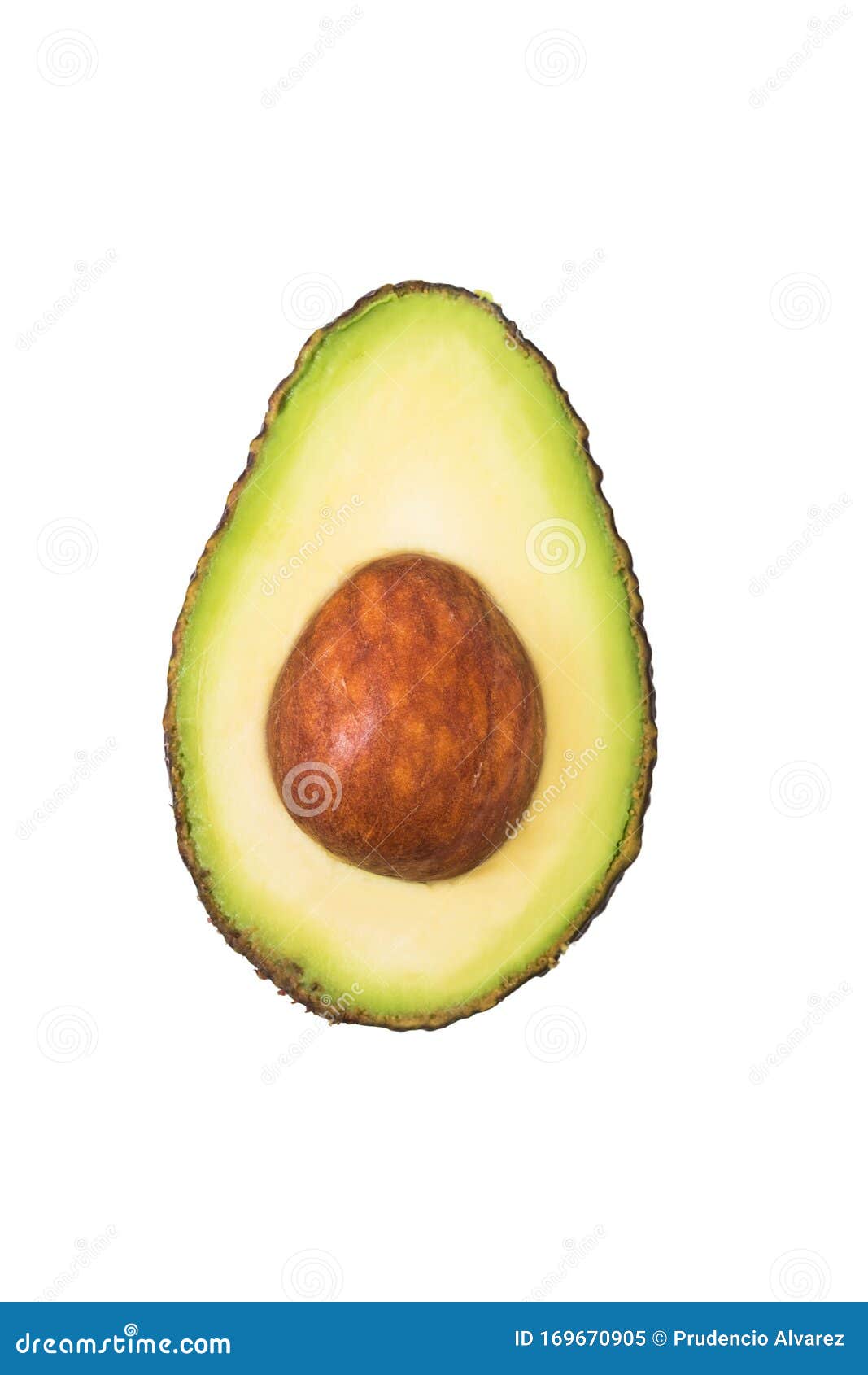 Open avocado isolated stock image. Image of trimmed - 169670905