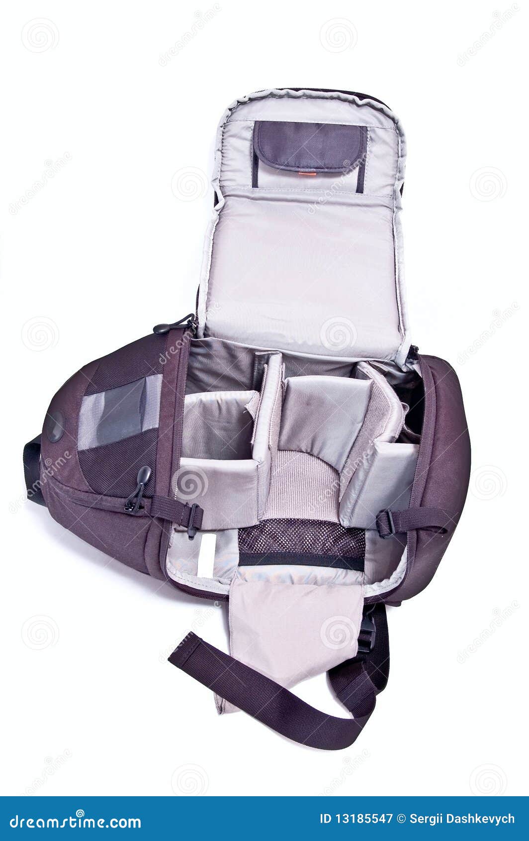 Open backpack stock image. Image of zipper, backpack - 13185547