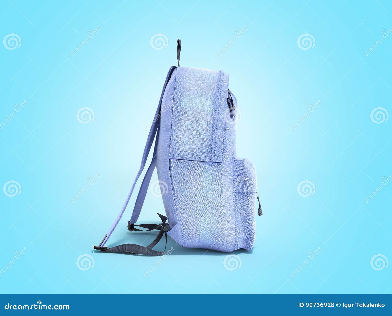 Open Backpack Bag School 3d Render On White Gradient Stock Photo ...