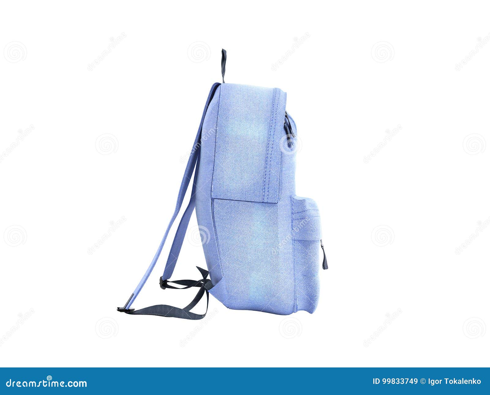 Open Backpack Bag School 3d Render on White No Shadow Stock ...