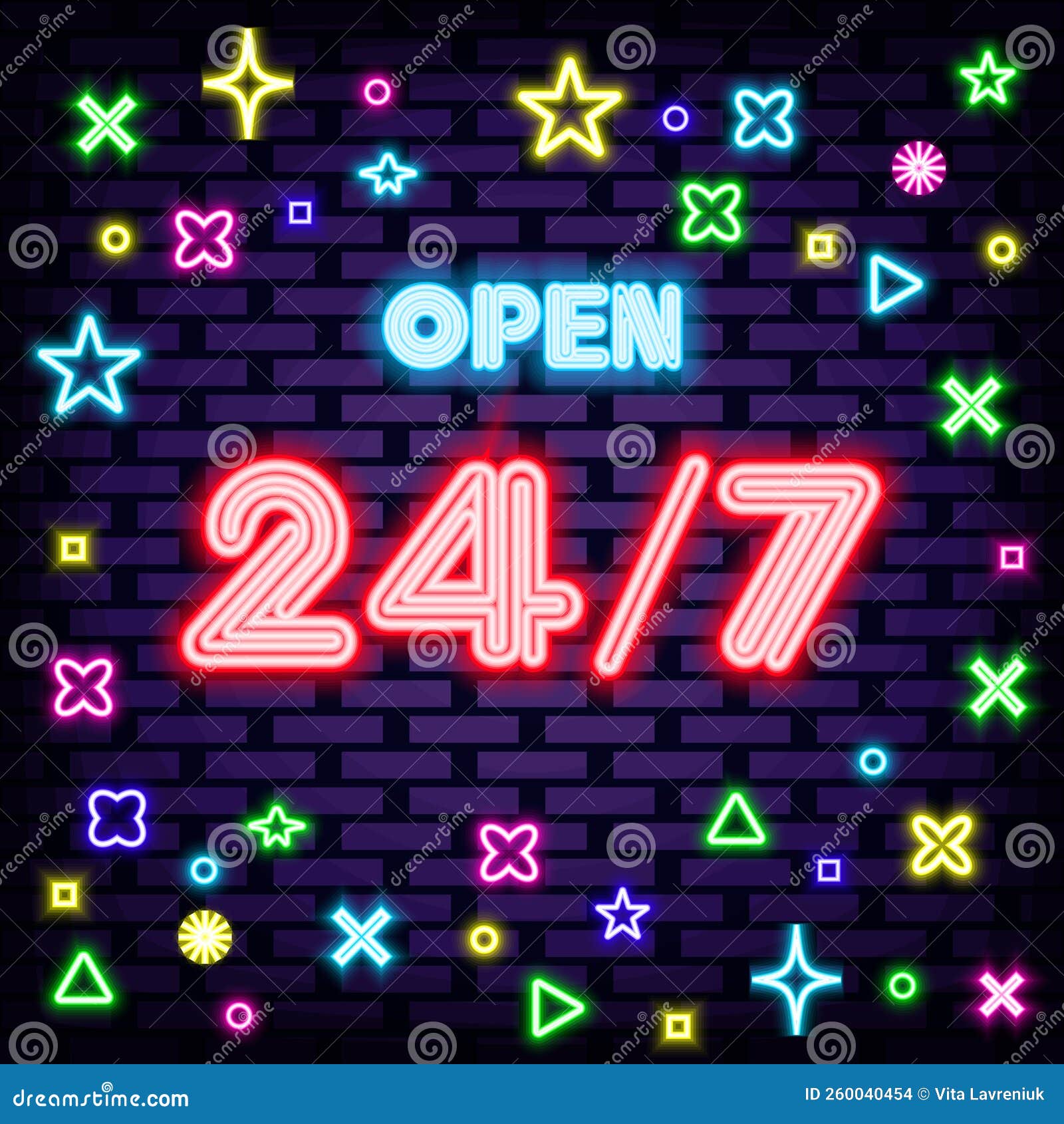 44766 Neon Sign Vector. Neon Script. Light Banner. | CartoonDealer.com ...