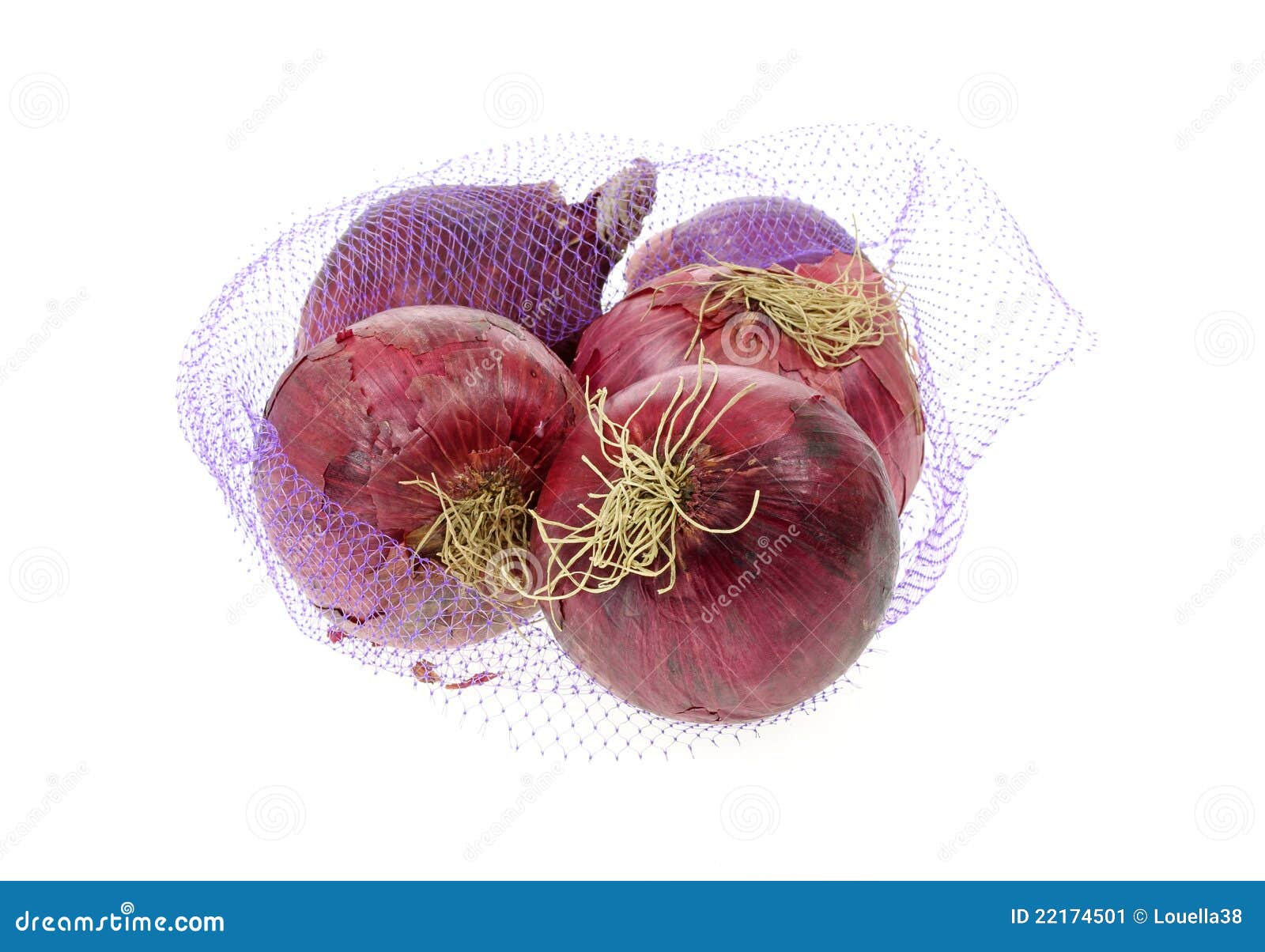 An Open Bag of Red Onions stock image. Image of dried - 22174501