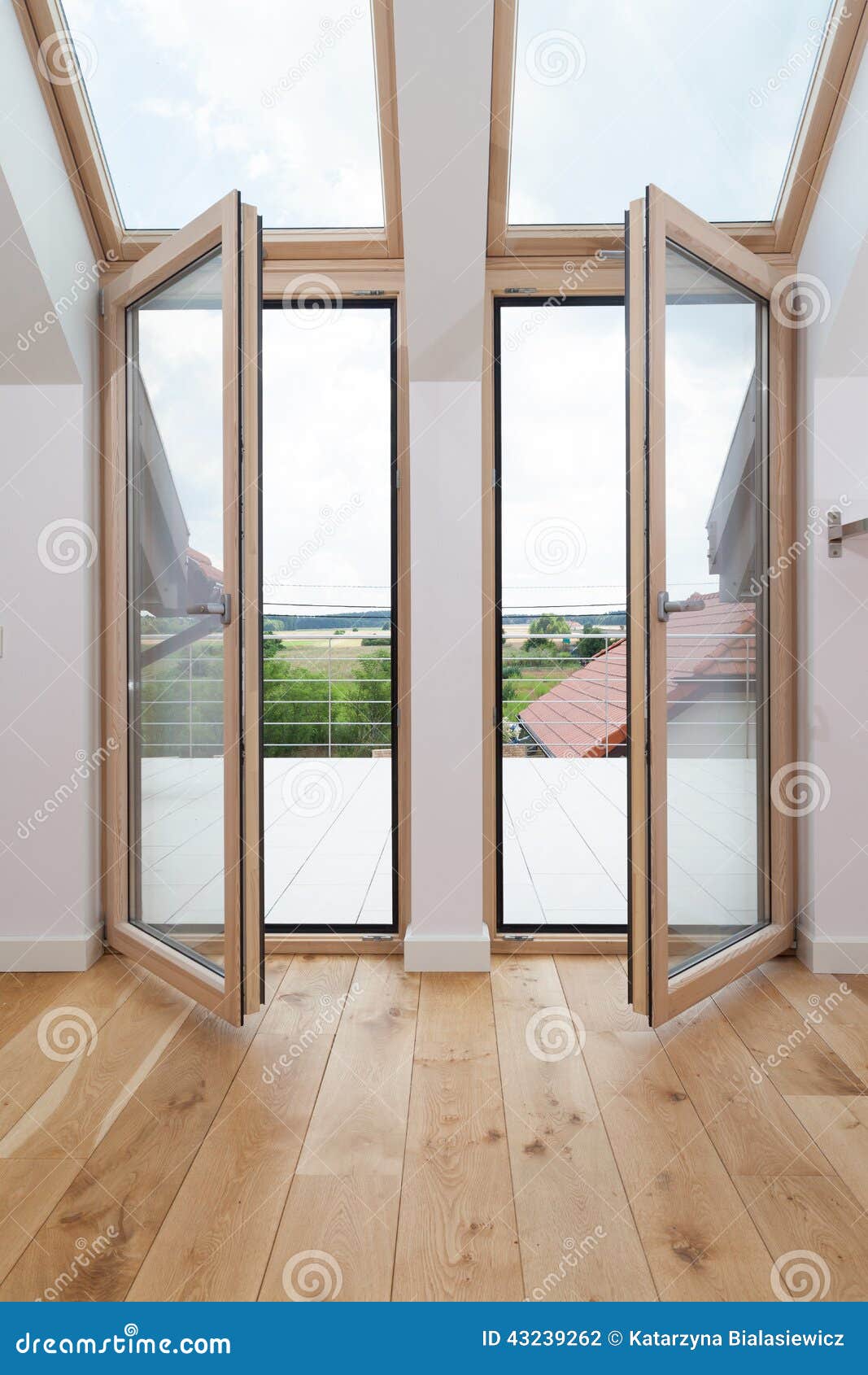 Open balcony windows stock photo. Image of balcony, comfort - 43239262