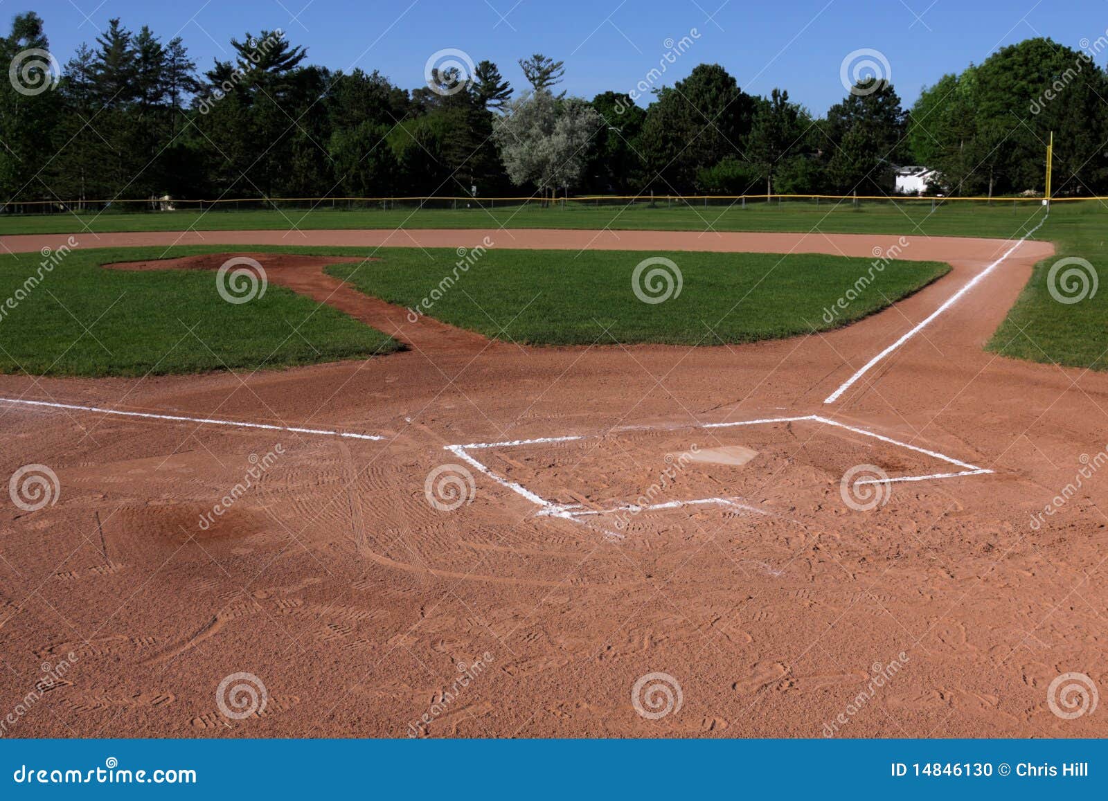 Open Ball Field stock photo. Image of battered, competition - 14846130