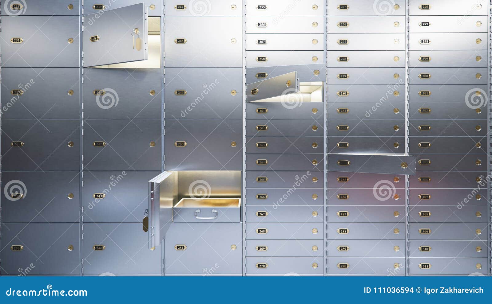 Open bank safe doors 3d stock illustration. Illustration of protection ...