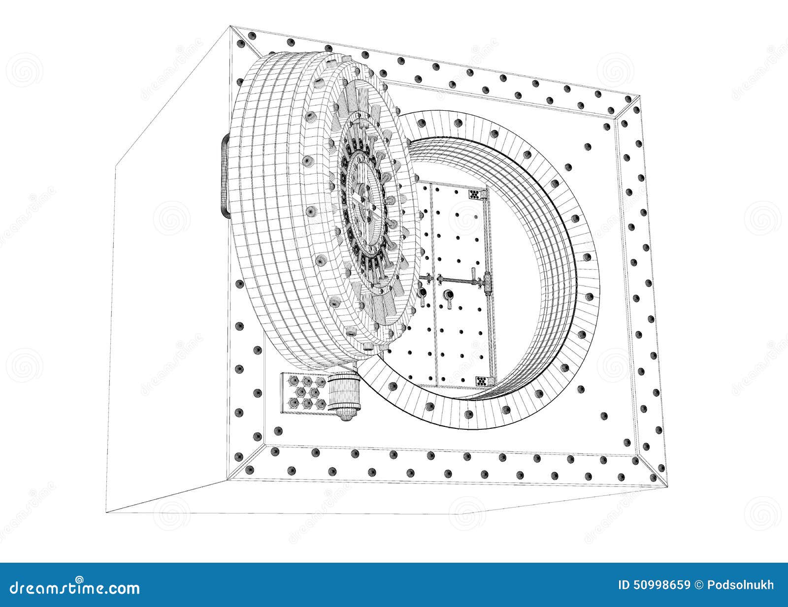 Open bank vault stock image. Image of metal, equipment - 50998659