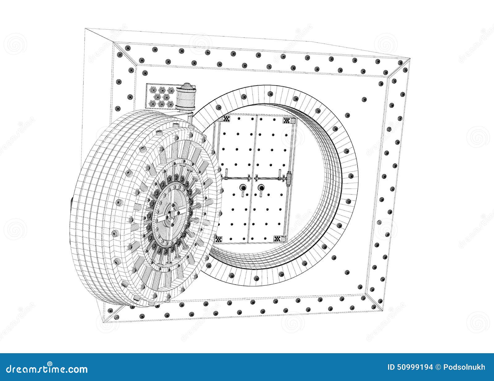 Open bank vault stock photo. Image of security, currency - 50999194
