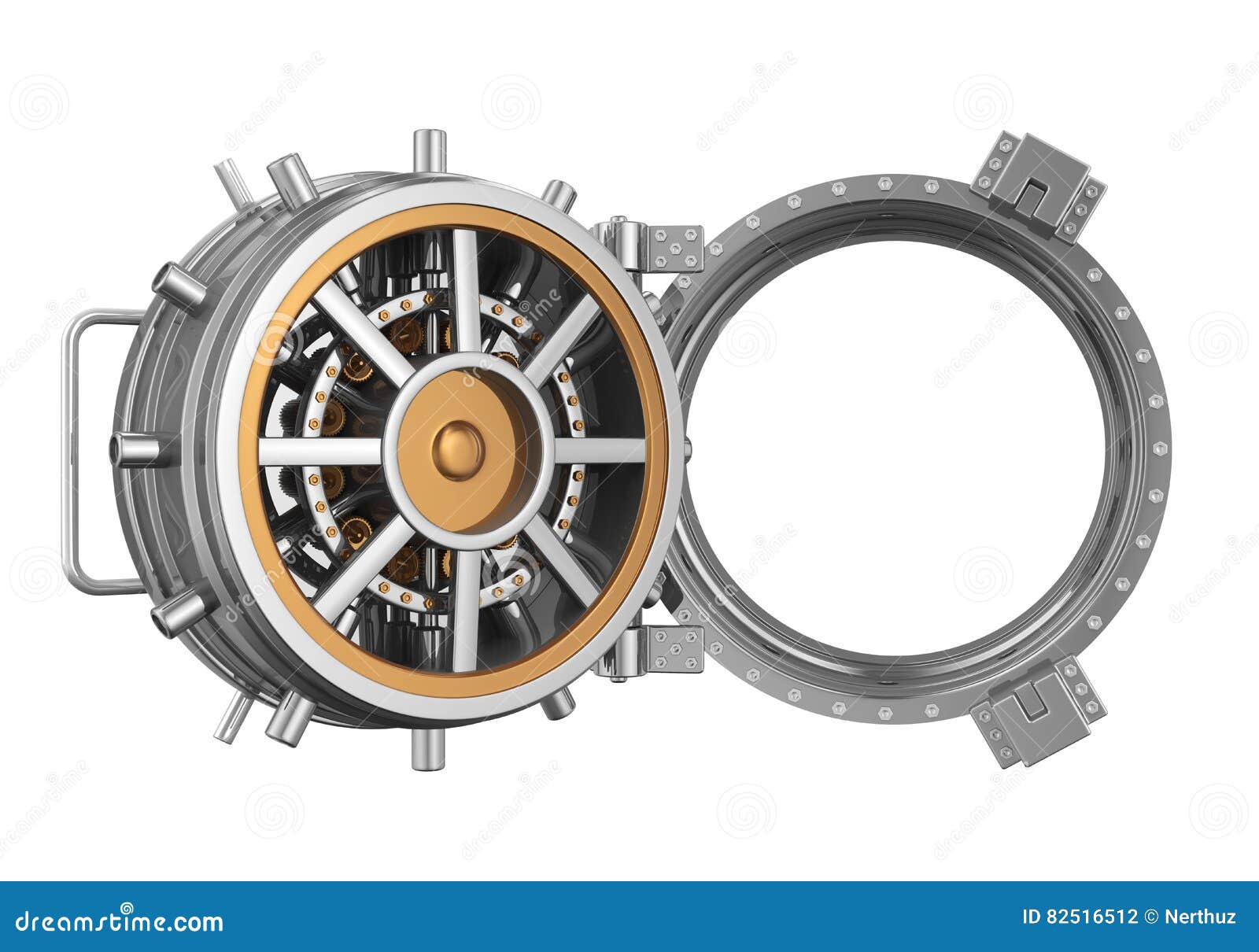 Open Bank Vault Door Royalty-Free Stock Photography | CartoonDealer.com ...