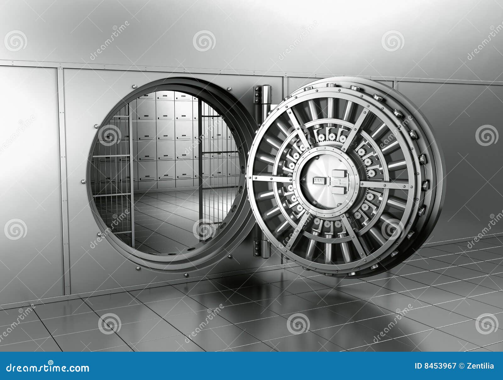 Open bankkluis stock illustratie. Illustration of bescherming - 8453967