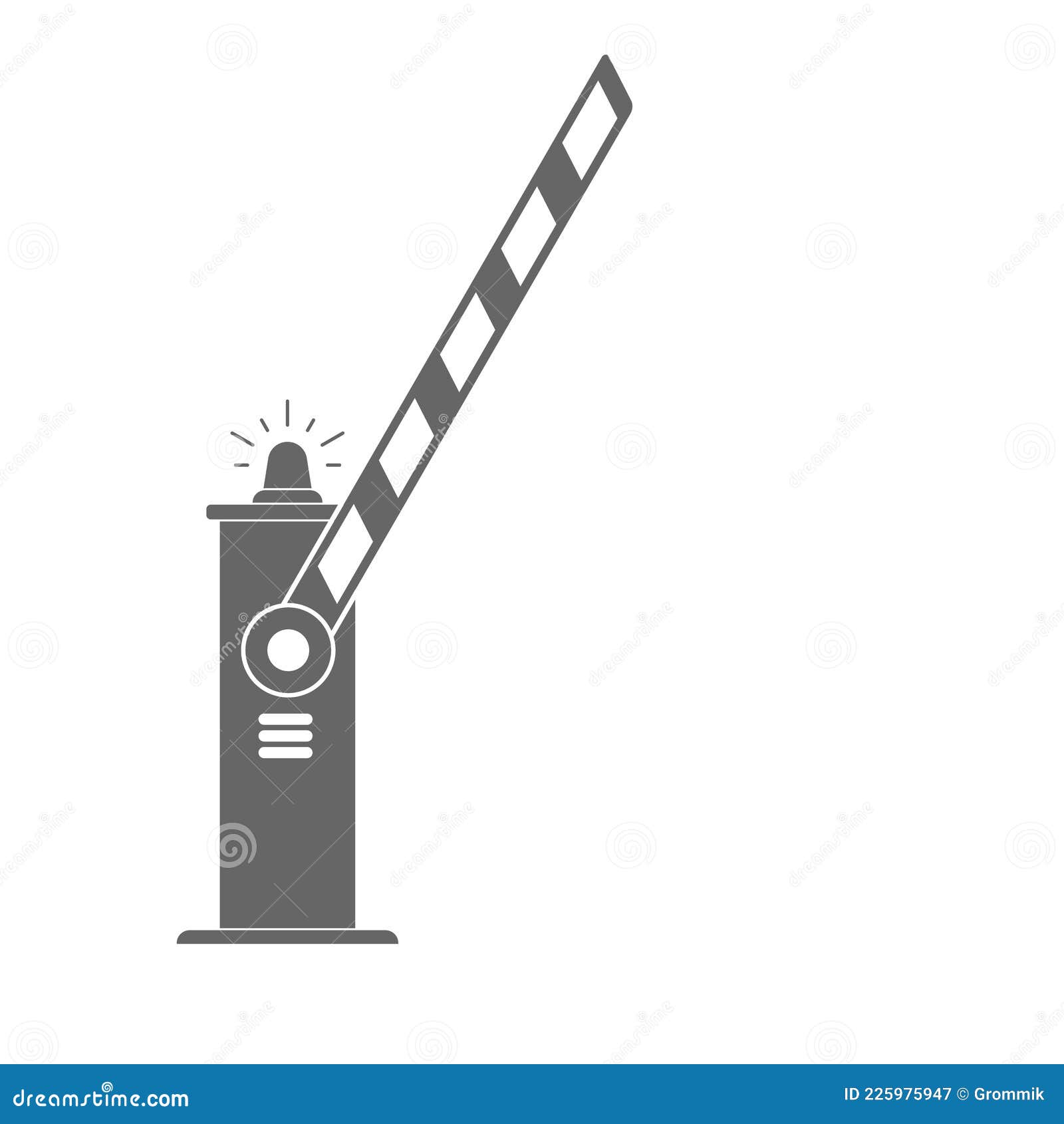 An Open Barrier. Vector Illustration of the Barrier Stock Vector ...