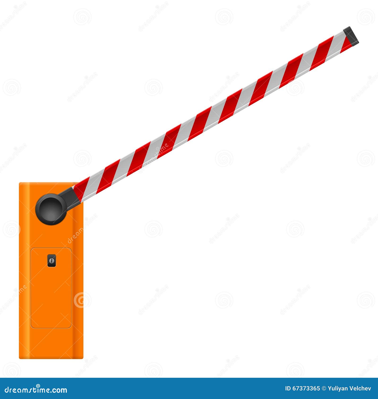 Open barrier stock vector. Illustration of road, access - 67373365