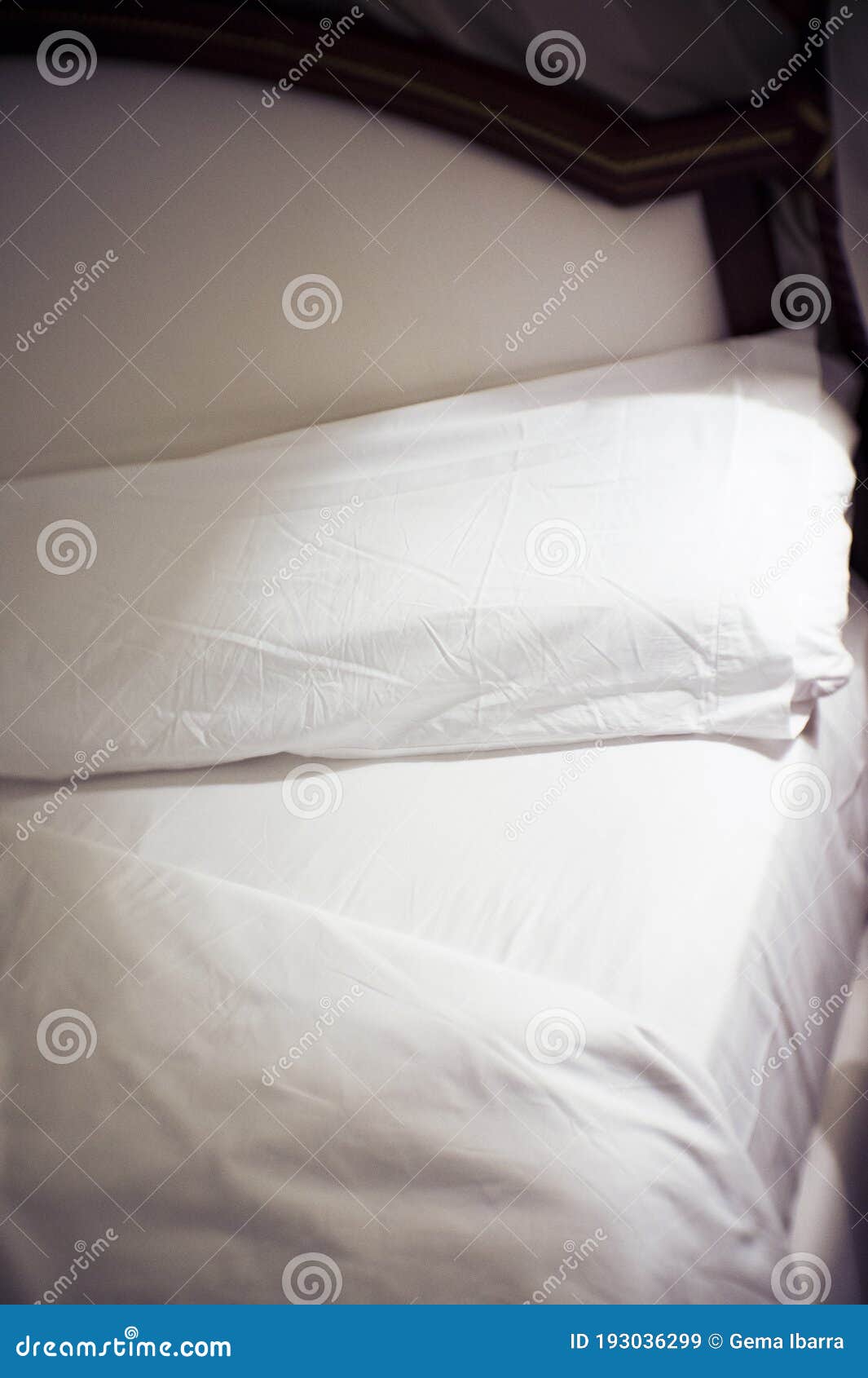 Open Bed with Bed Sheets Off Stock Image - Image of sheets, pink: 193036299