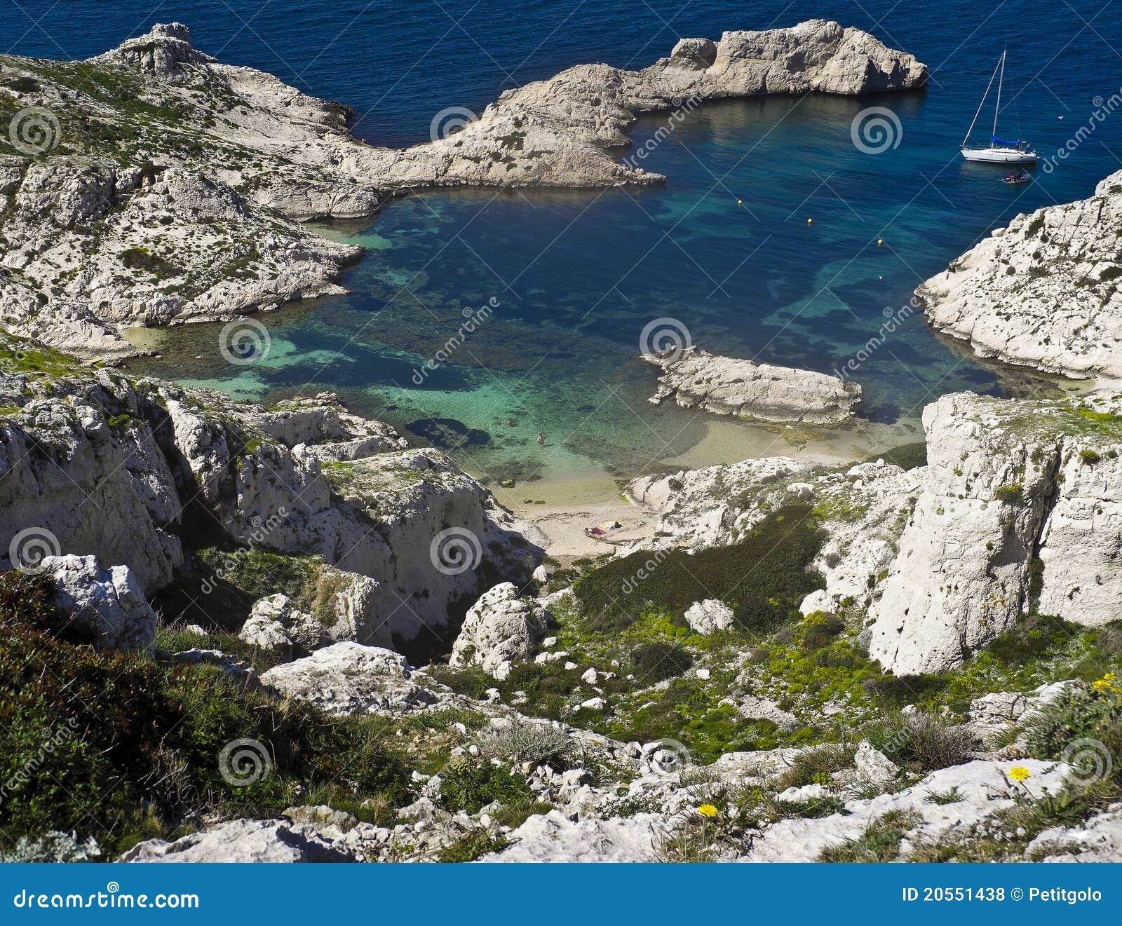 Open Berth in the Islands Out of Marseille Stock Photo - Image of ...