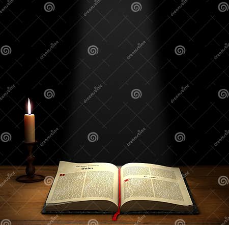 Open Bible stock illustration. Illustration of paper - 14395339