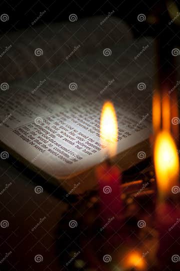 Open Bible and Bible Verse stock photo. Image of scripture - 47057808