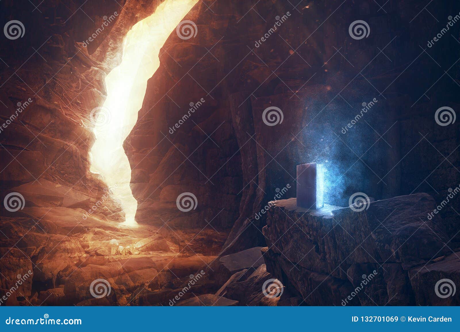 Deep In A Cave Royalty-Free Stock Photography | CartoonDealer.com ...