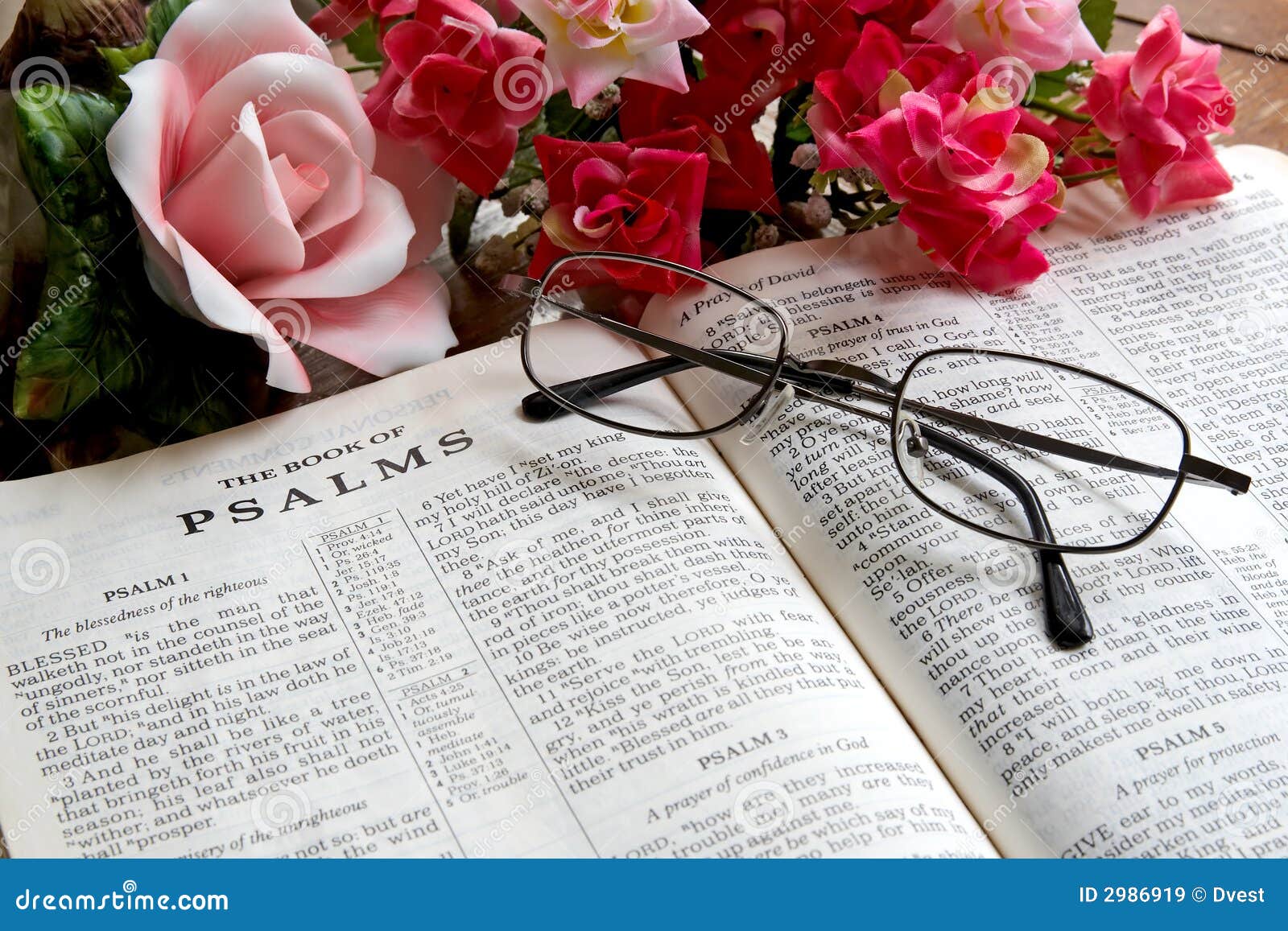 Open Bible and Glasses stock image. Image of sacrament - 2986919