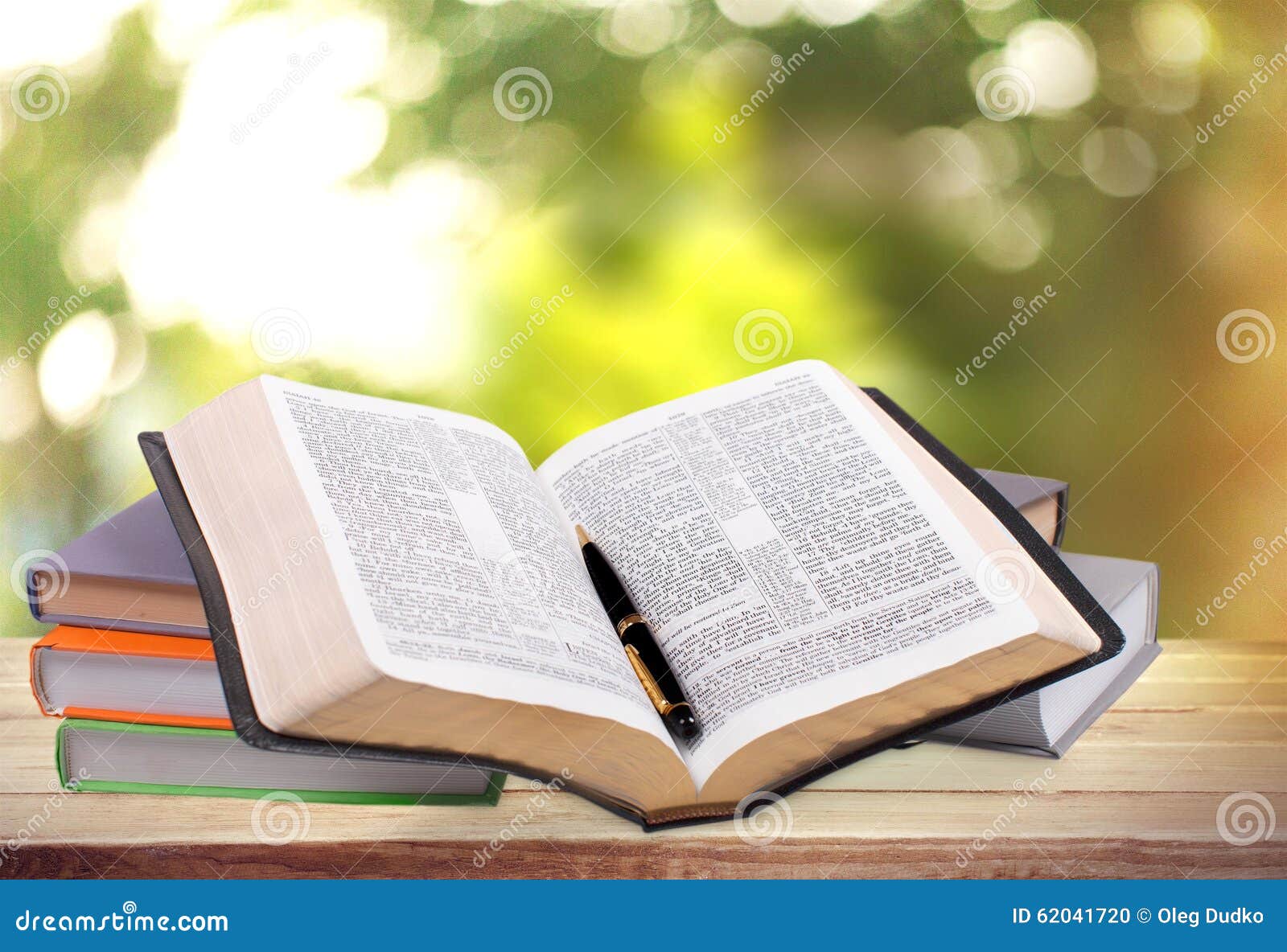 Open Bible stock photo. Image of closeup, bible, green - 62041720