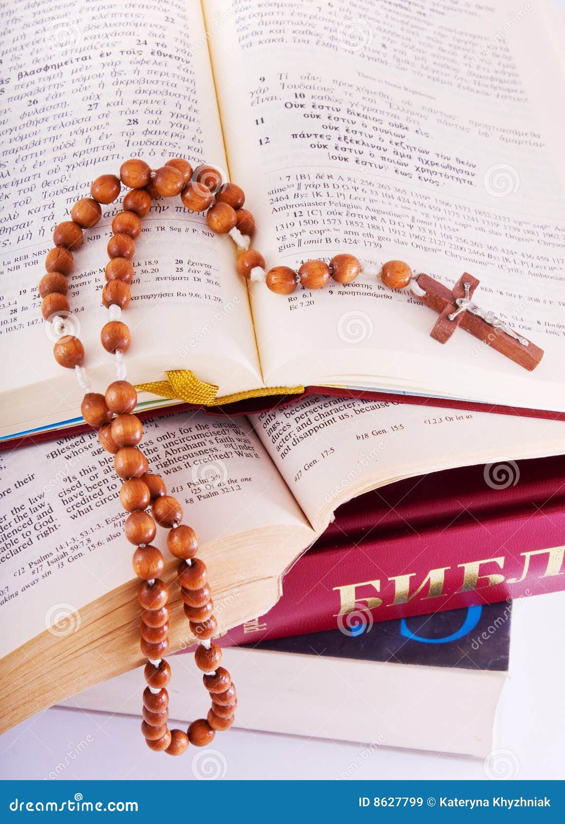Open Bible And Rosary Picture. Image: 8627799
