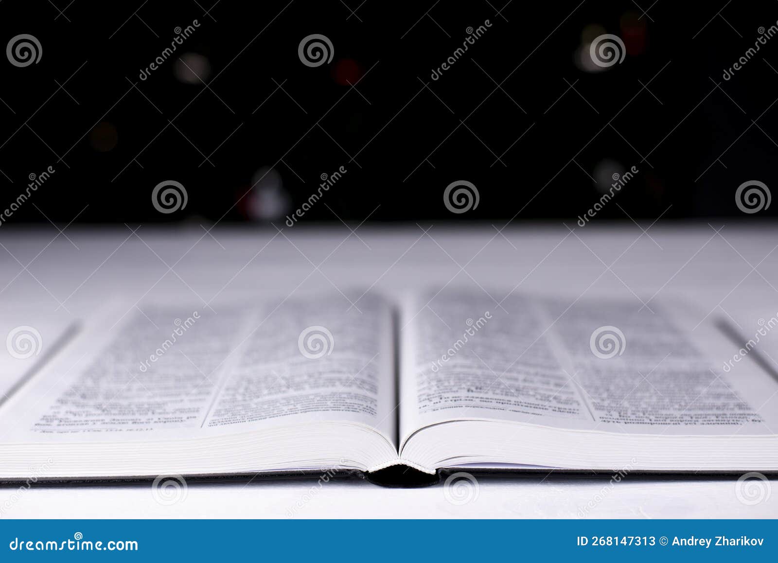 An Open Bible on the Table. Prayer. Scripture Stock Image - Image of ...