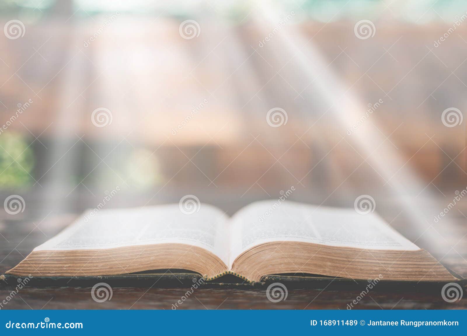 Open bible on the table . stock image. Image of jesus - 168911489