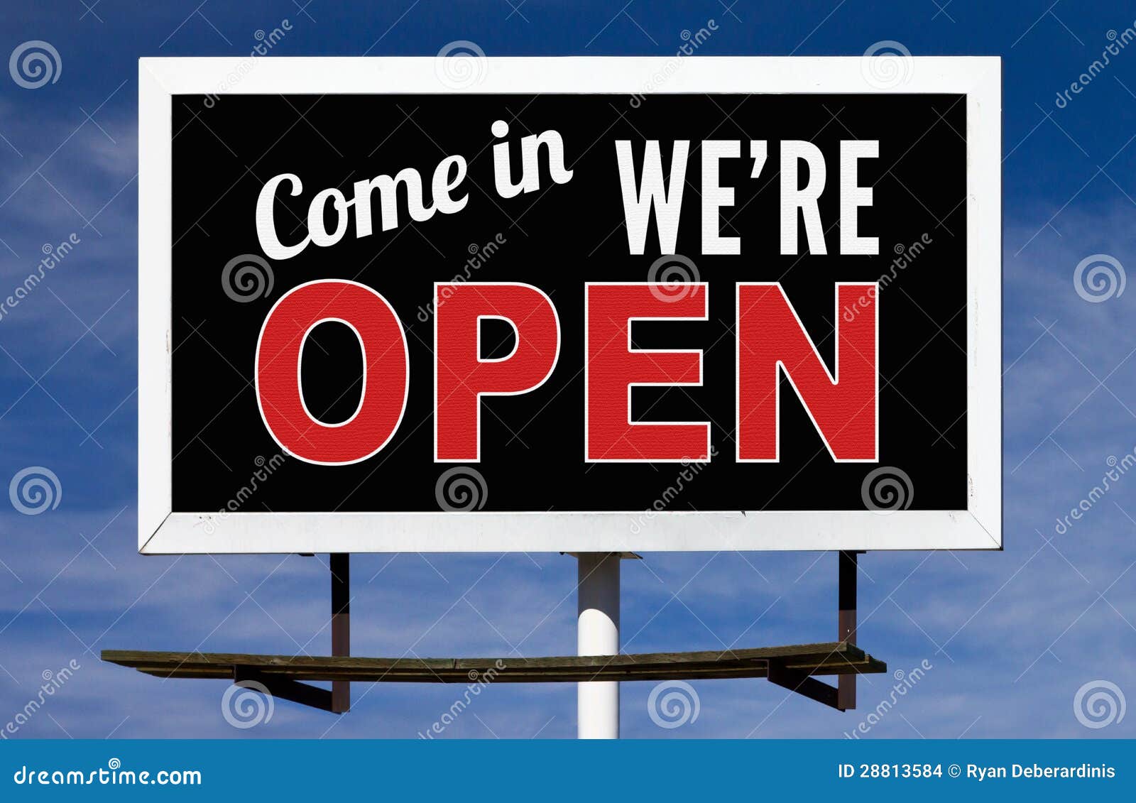 Open Billboard Sign stock photo. Image of letter, billboard - 28813584