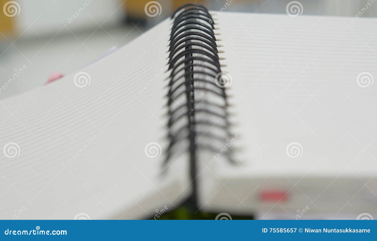 Open of binder notebook stock image. Image of office - 75585657