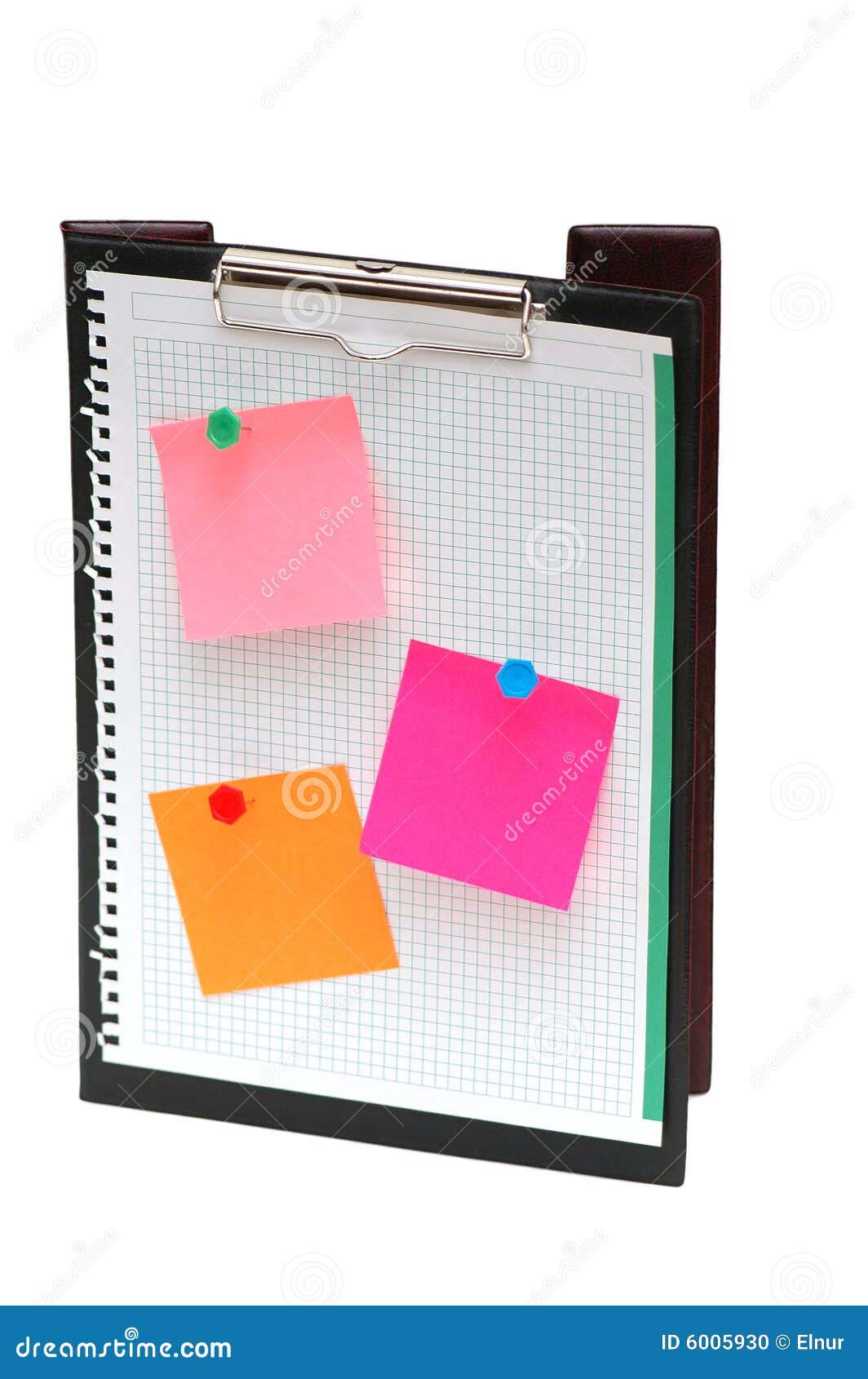 Open Binder with Post-it Notes Stock Photo - Image of scrapbook ...