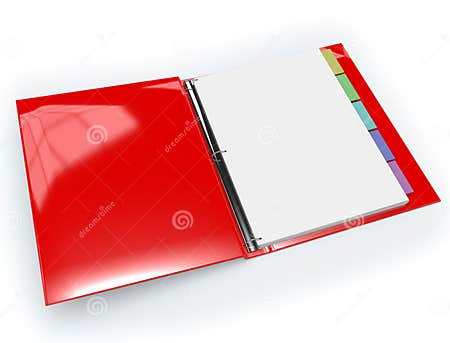 Open Binder stock illustration. Illustration of document - 32008063