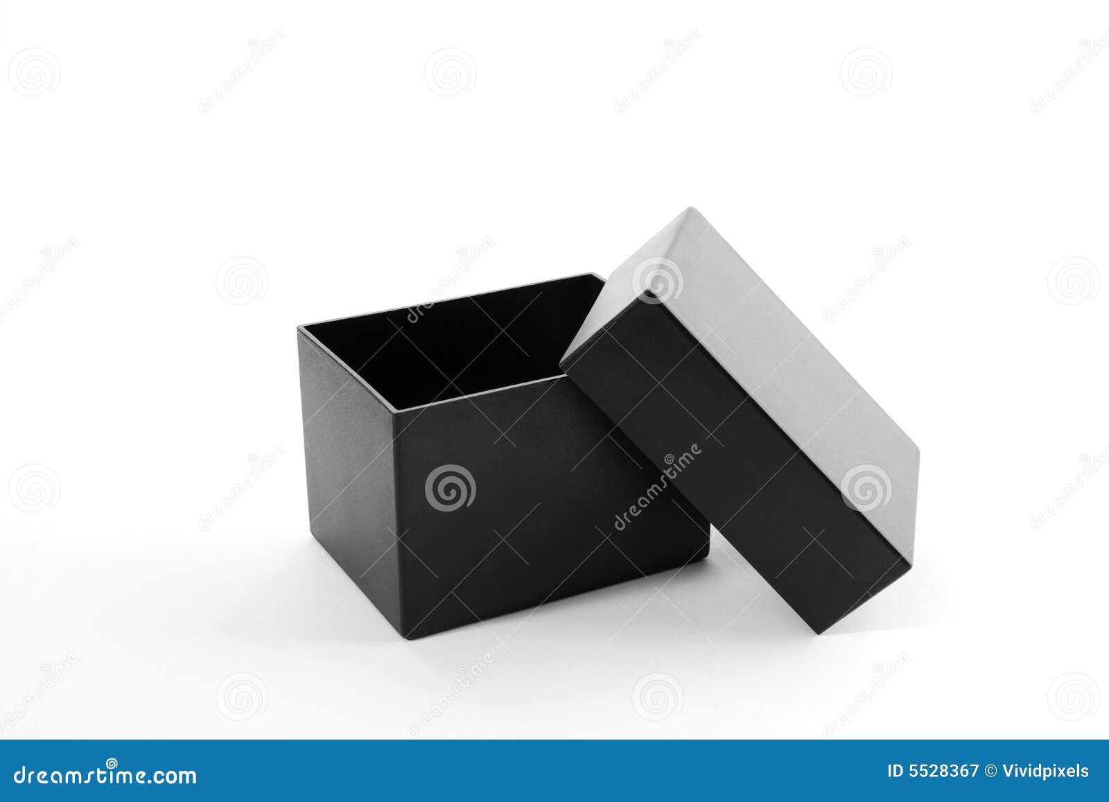 Open Black Gift Box stock image. Image of jewelery, surprise - 5528367