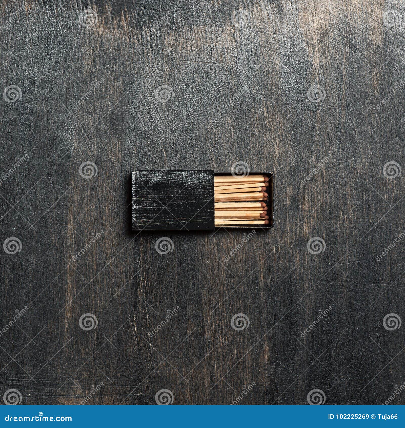 Open black matchbox stock image. Image of paint, wood - 102225269