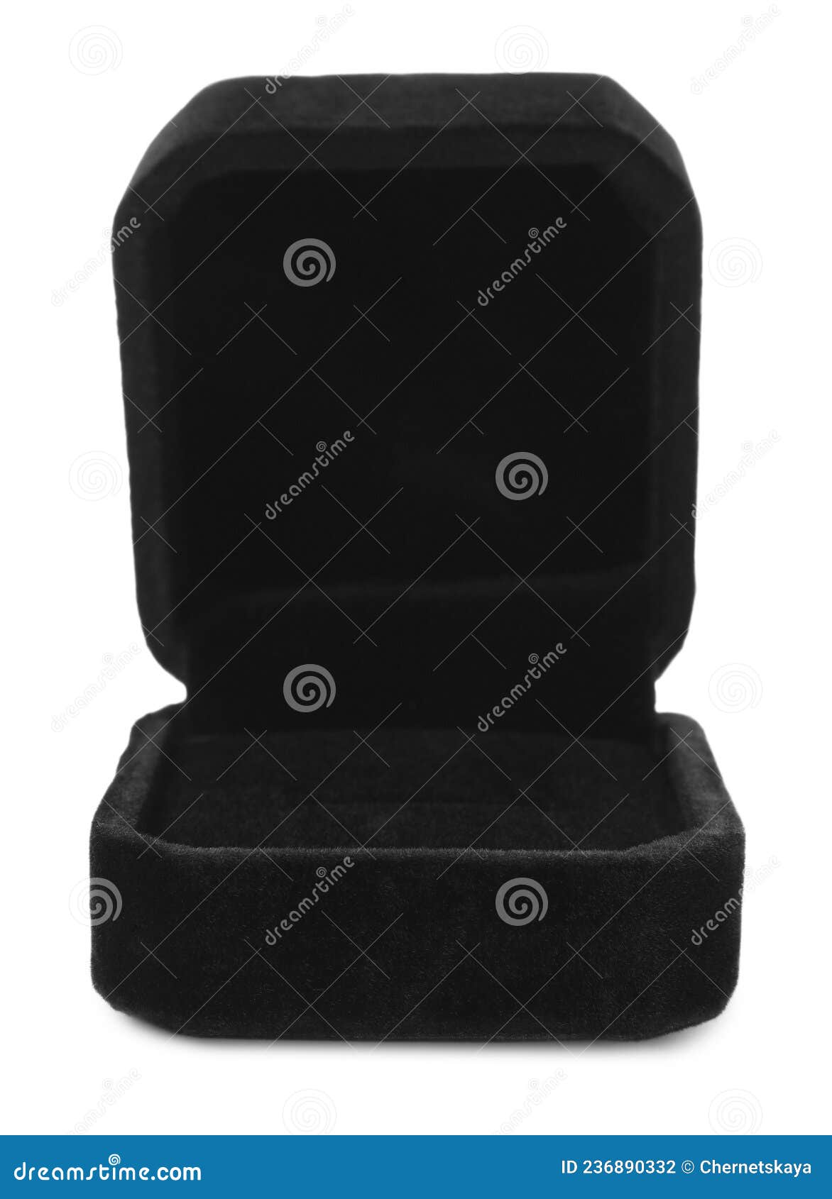 Open Black Ring Box Isolated on White Stock Photo - Image of open ...