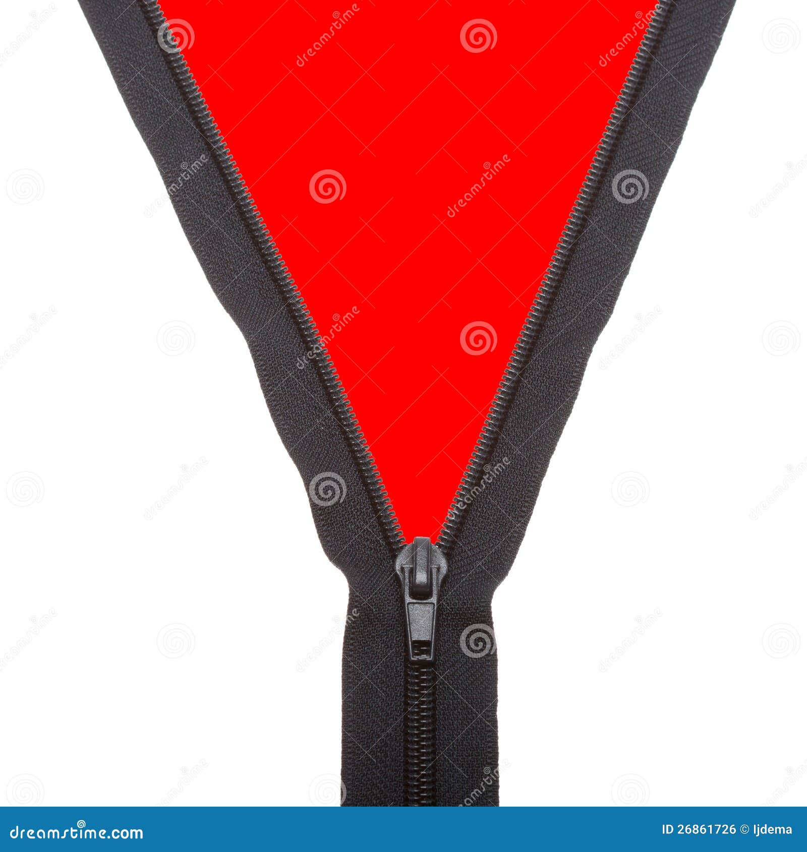 Open black zipper closeup stock photo. Image of discovery - 26861726