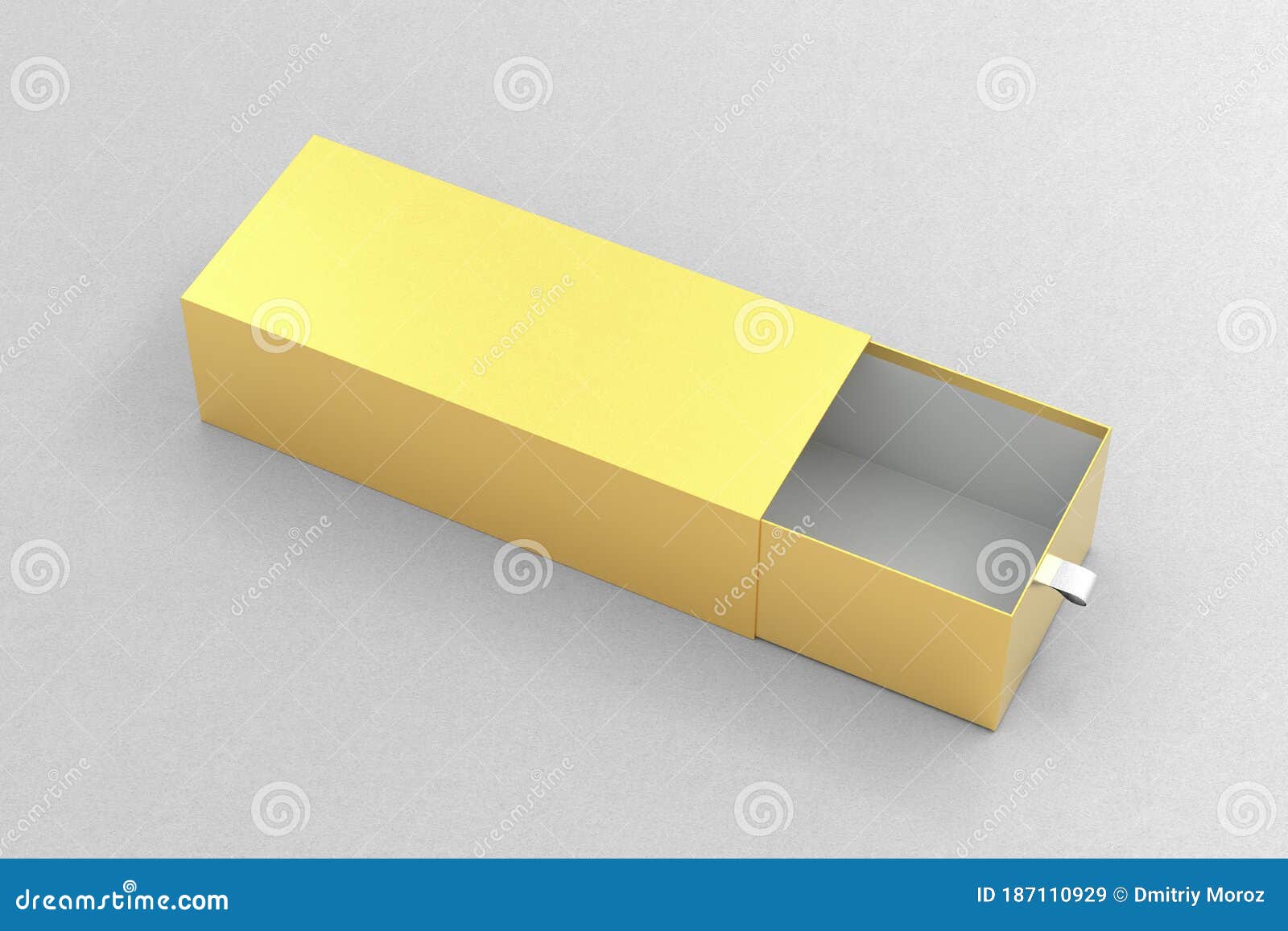 Open blank empty long box stock illustration. Illustration of elongated ...