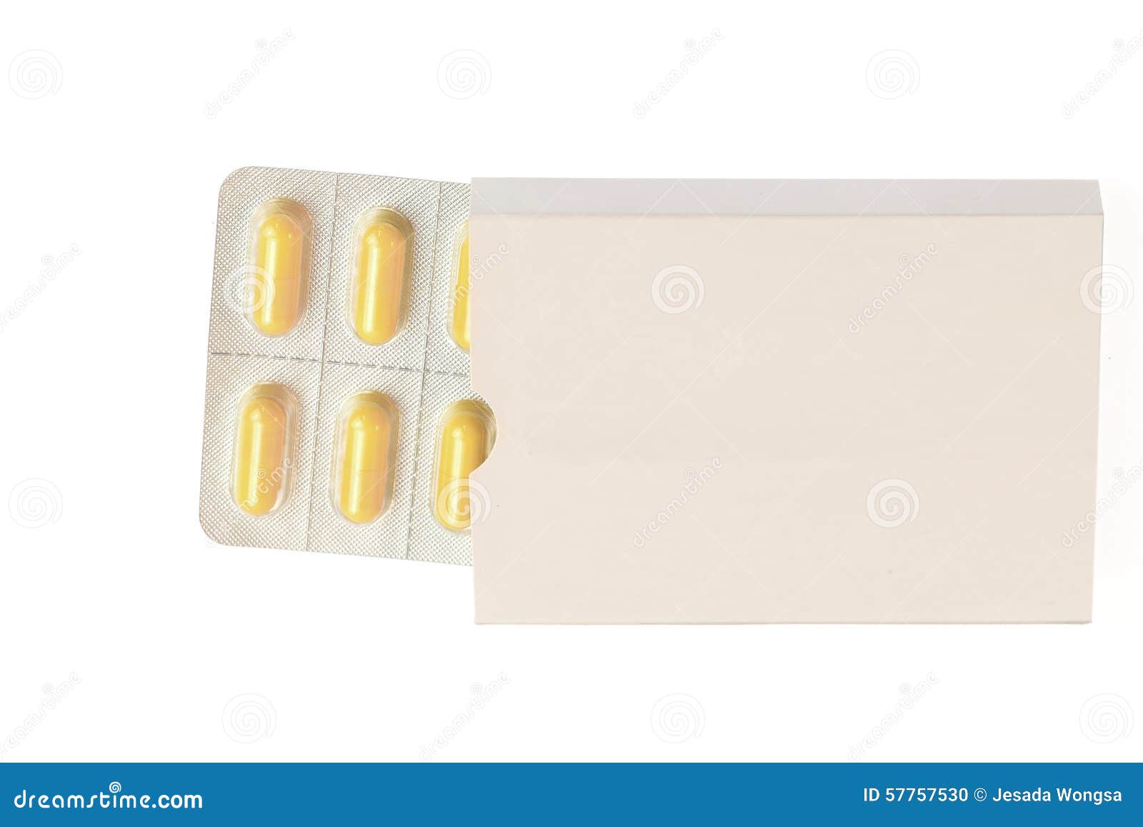 Open Blank Label Medicine Packet with Blister Pills Pack ,isolated on ...