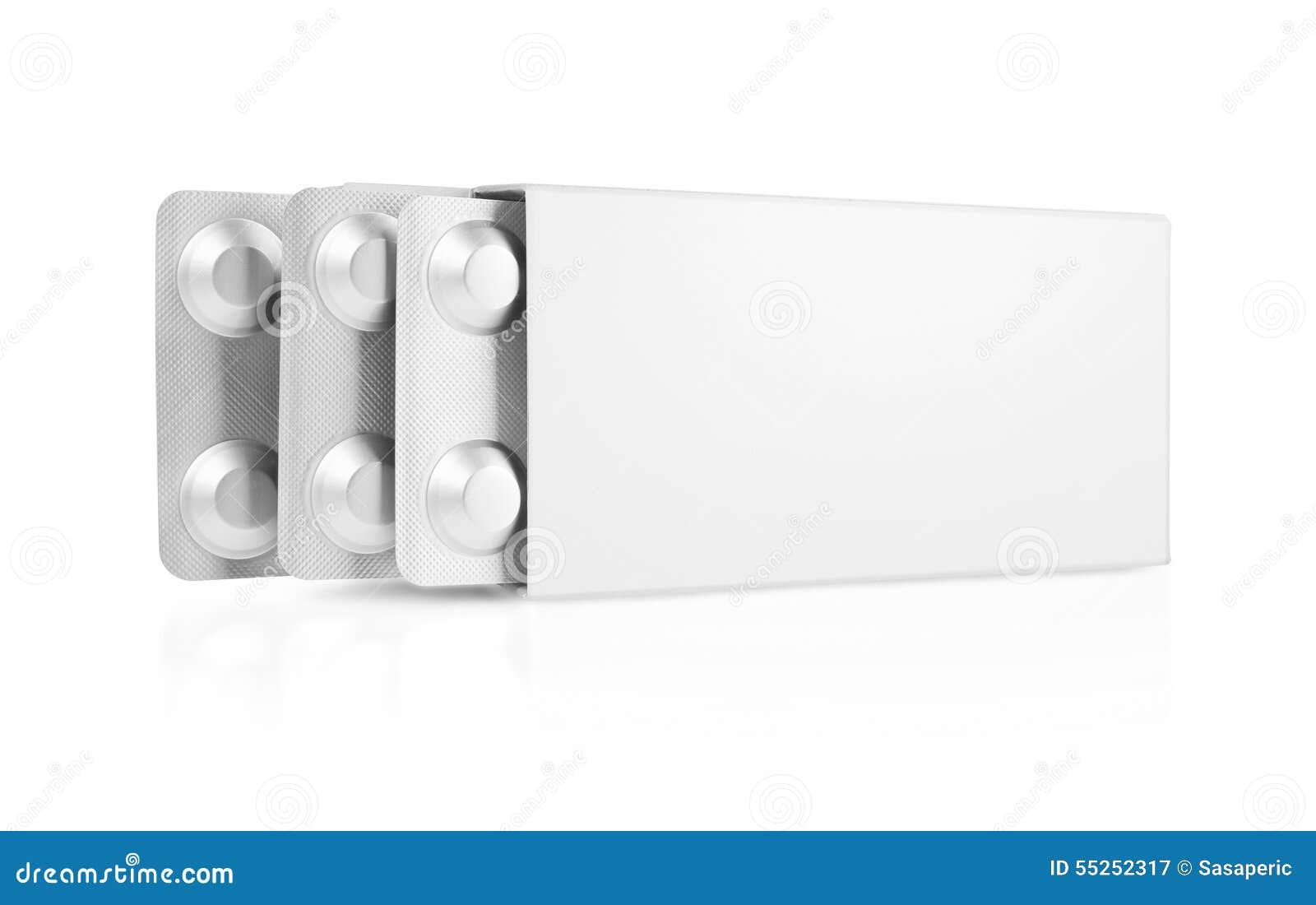 Open Blank Medicine Drug Box Isolated Stock Illustration - Illustration ...