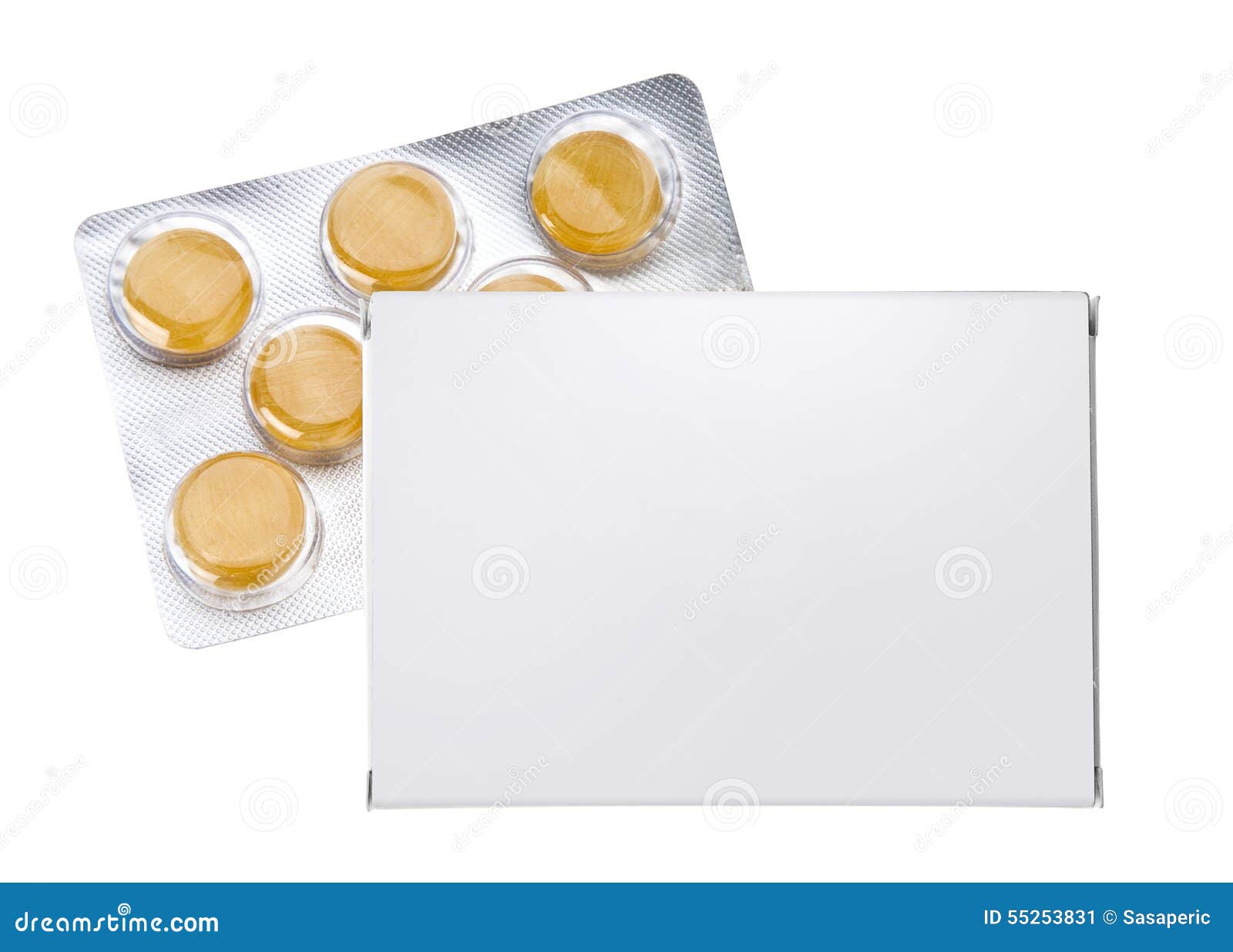 Open Blank Medicine Drug Box Isolated Stock Image - Image of ...