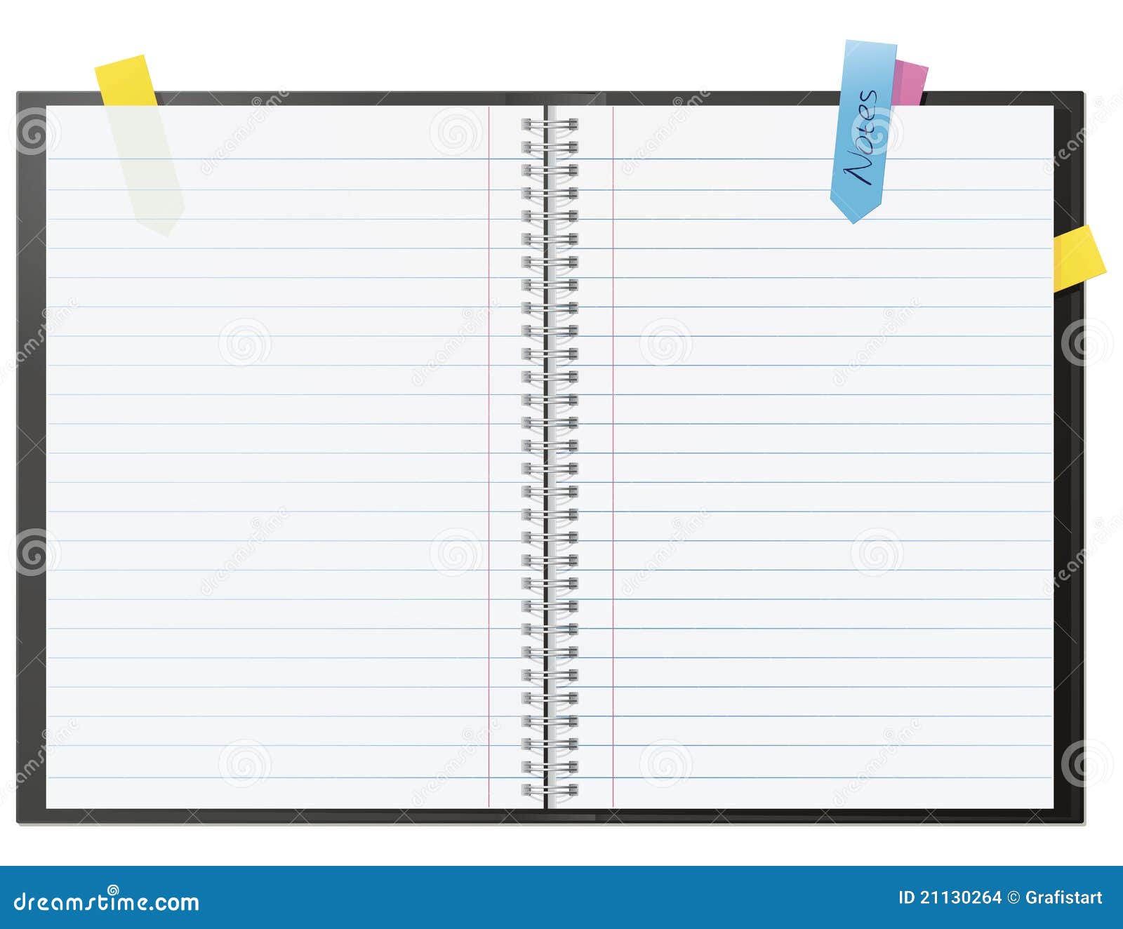 Open blank note book stock vector. Illustration of template - 21130264