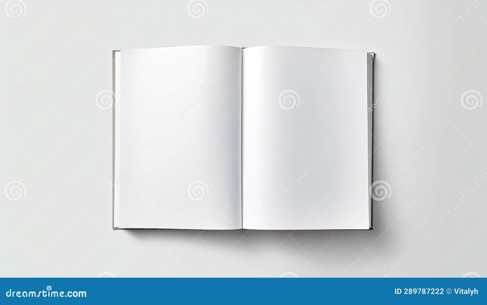 An Open Blank Notebook with Light Color Background, Top View. Stock Photo - Image of spread ...