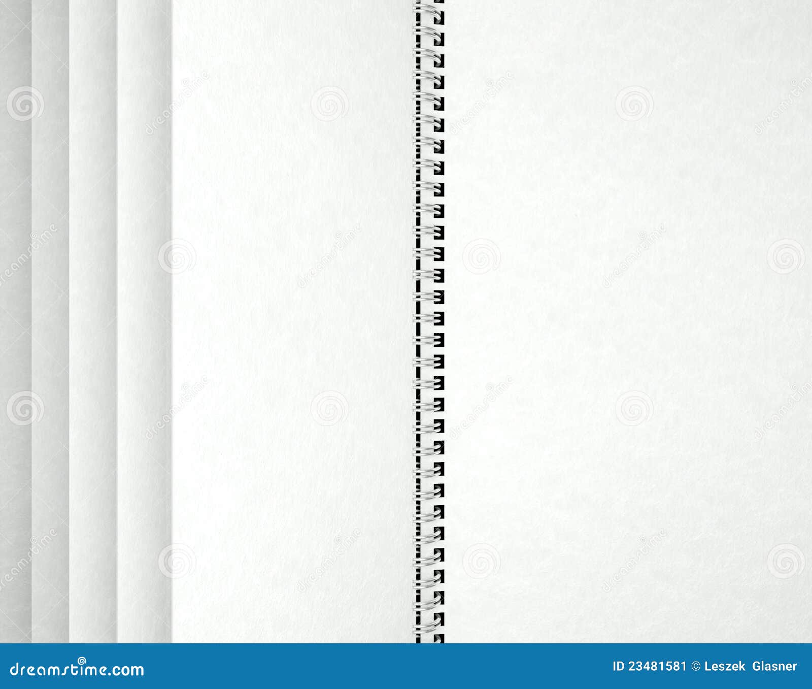 Open Blank Notebook, Paper Texture Stock Image - Image of book, office ...