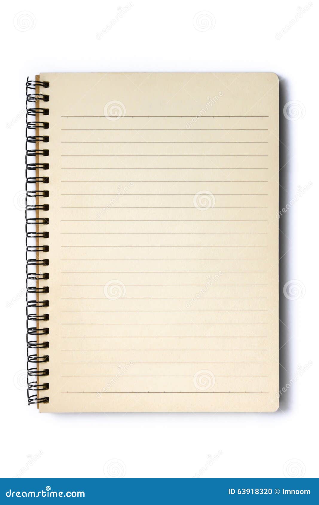 Open Blank Notebook Stock Photo - Image: 63918320