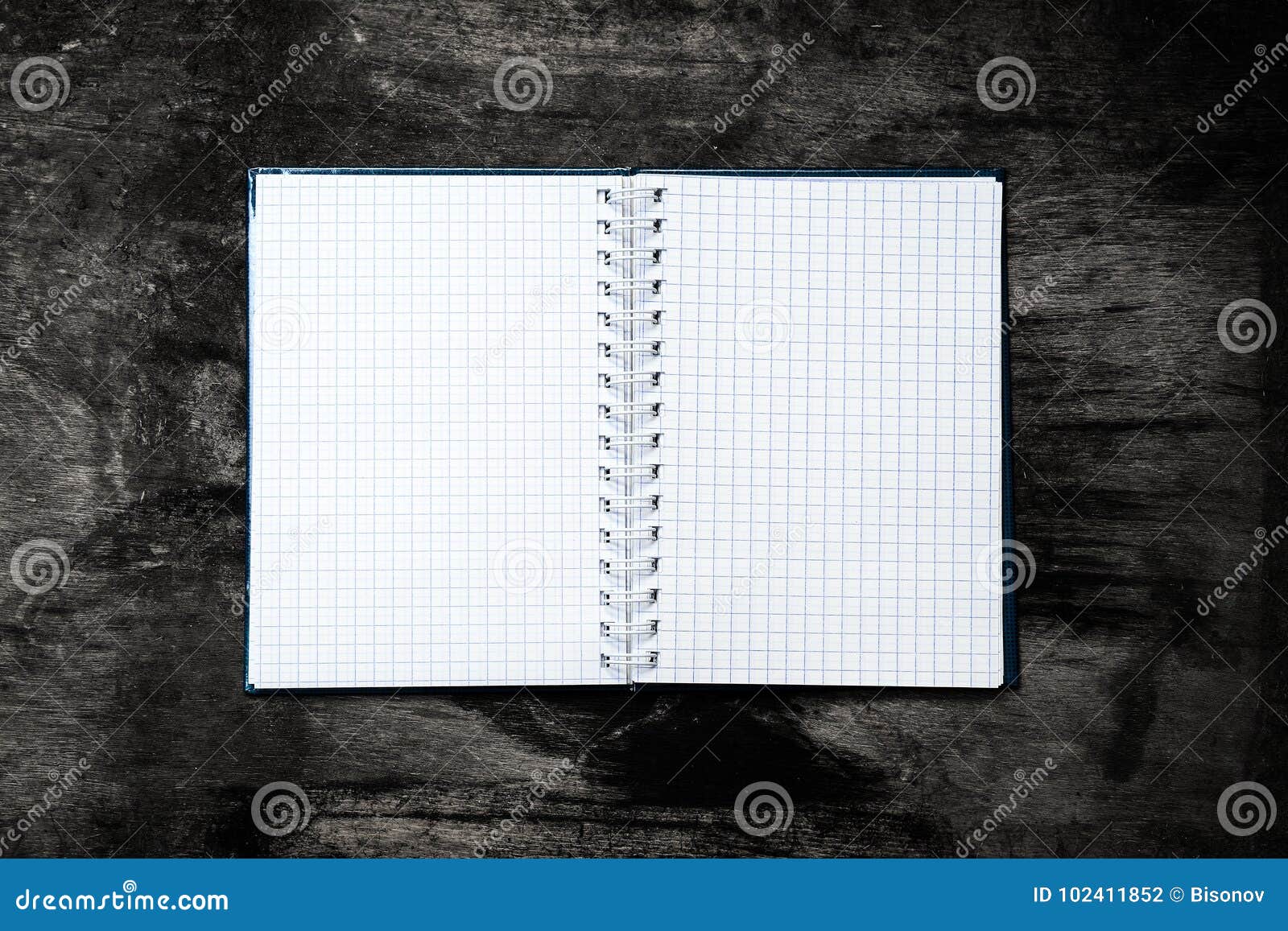 Open Blank Notepad on the Table Stock Photo - Image of office, ragged ...