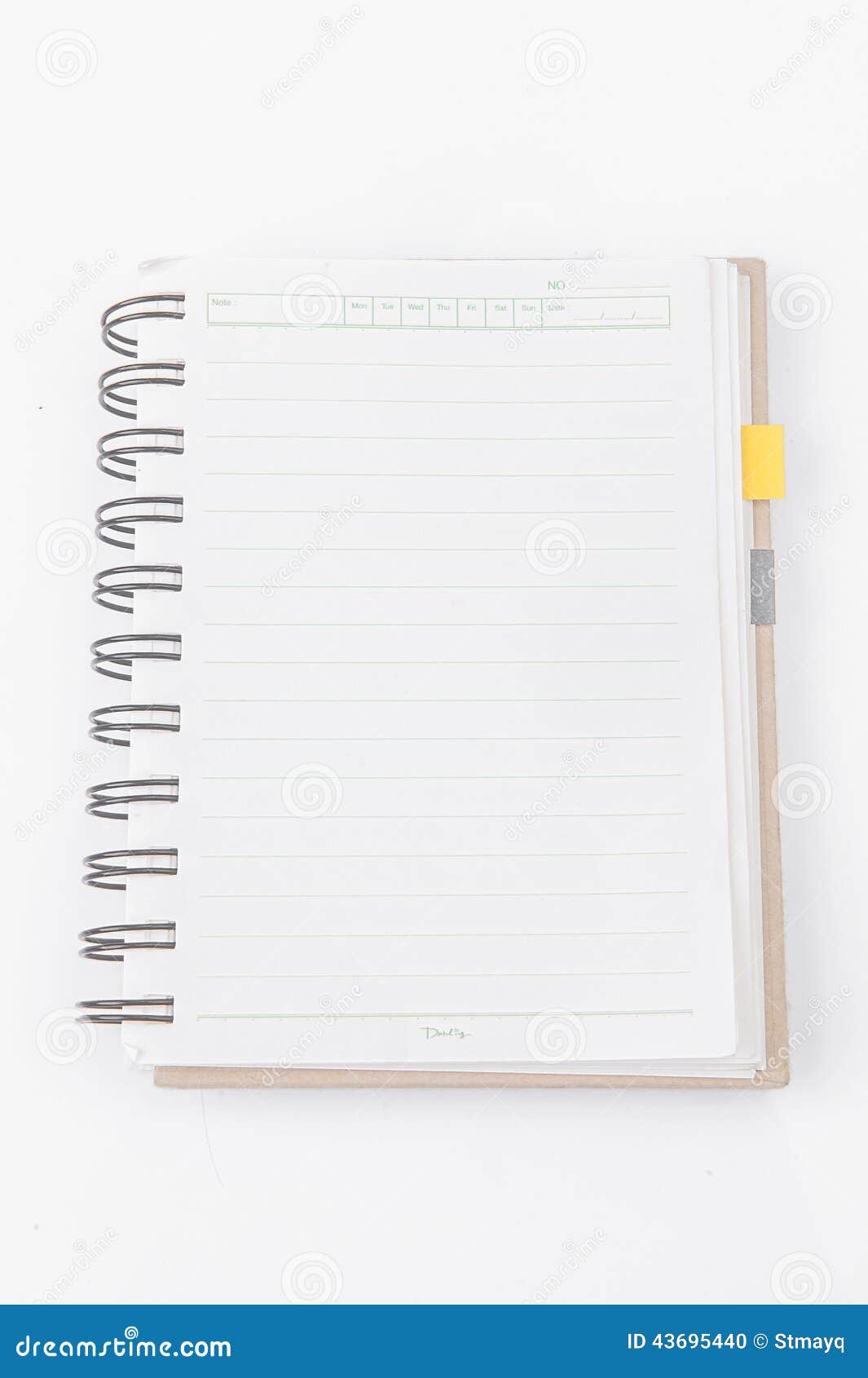 Open Blank Page notebook stock photo. Image of open, isolated - 43695440