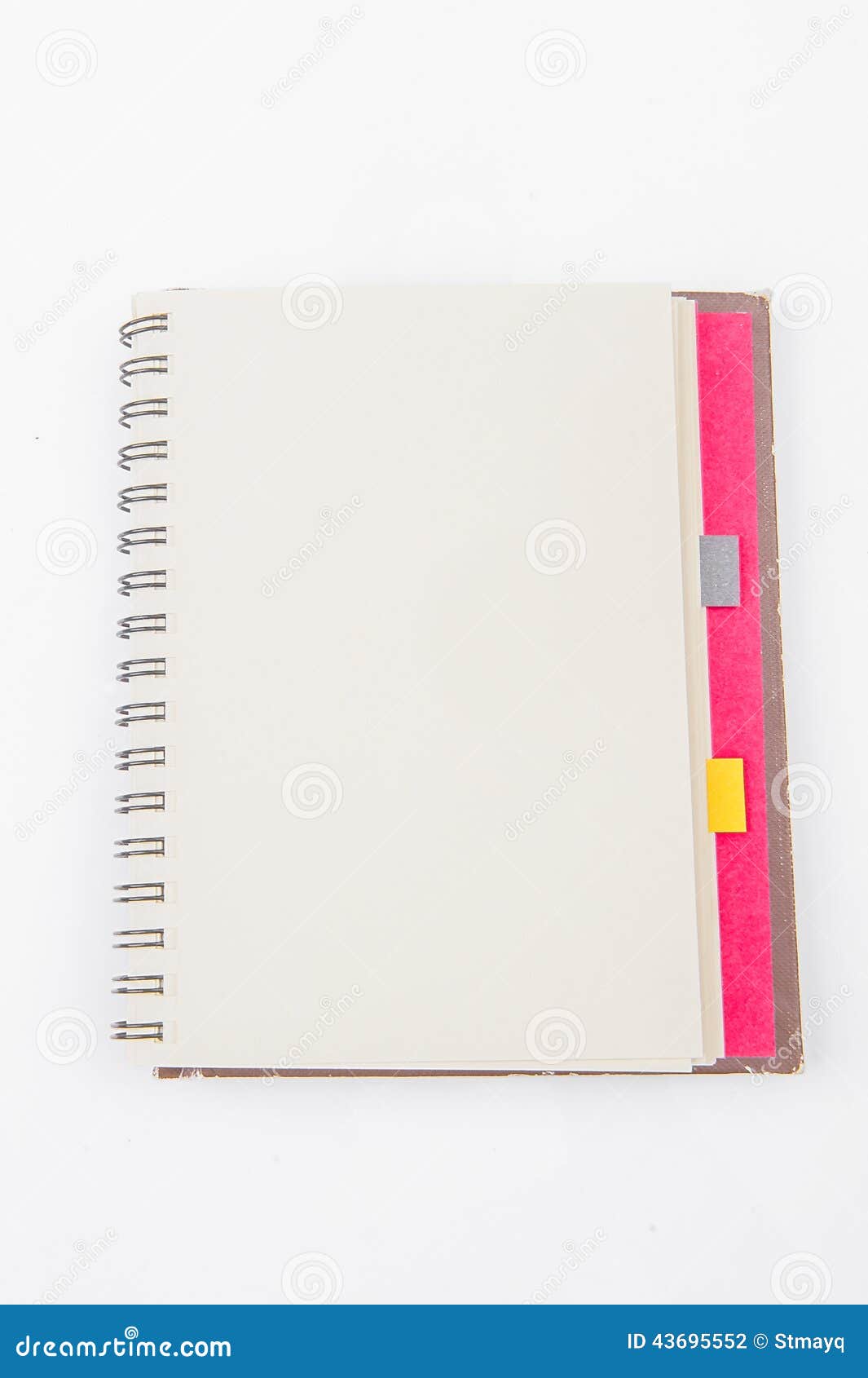 Open Blank Page notebook stock photo. Image of white - 43695552
