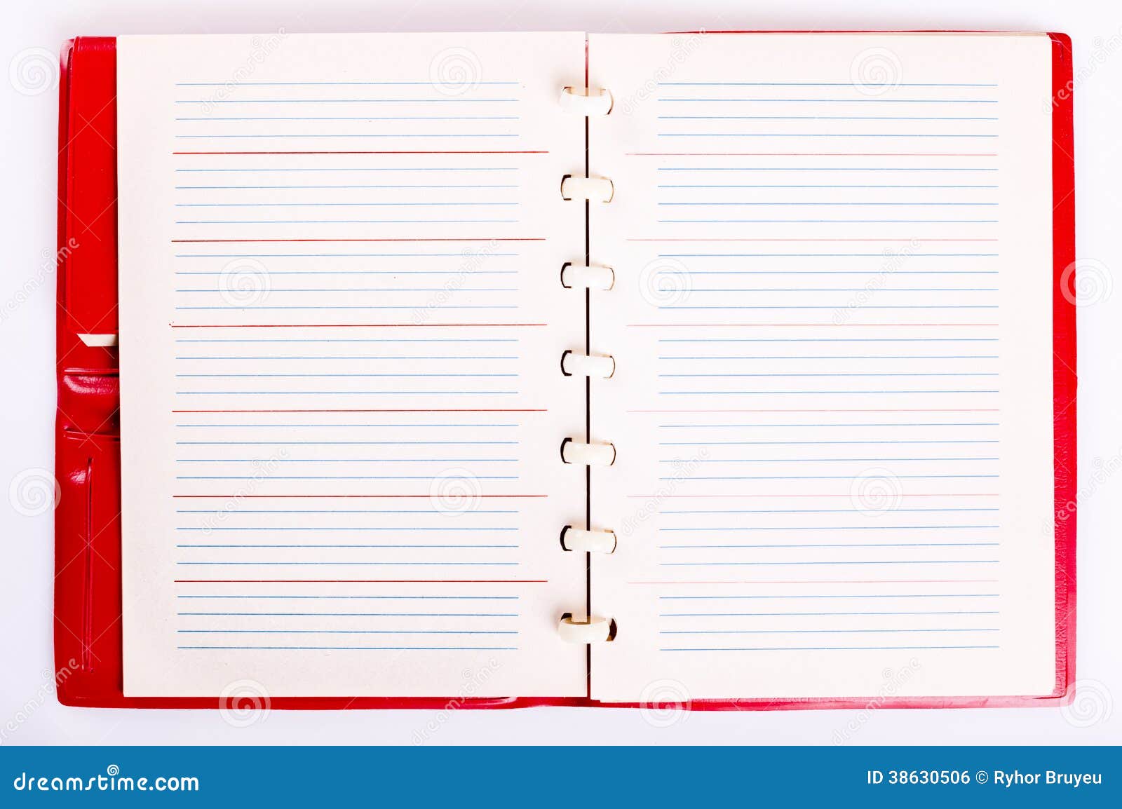 Open Blank Page Notebook. Old Paper Notepad Stock Photo - Image of emty ...