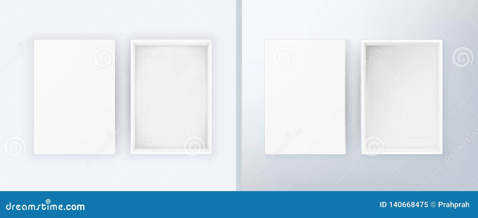 Open Blank White Box with Soft and Side Light Stock Illustration ...