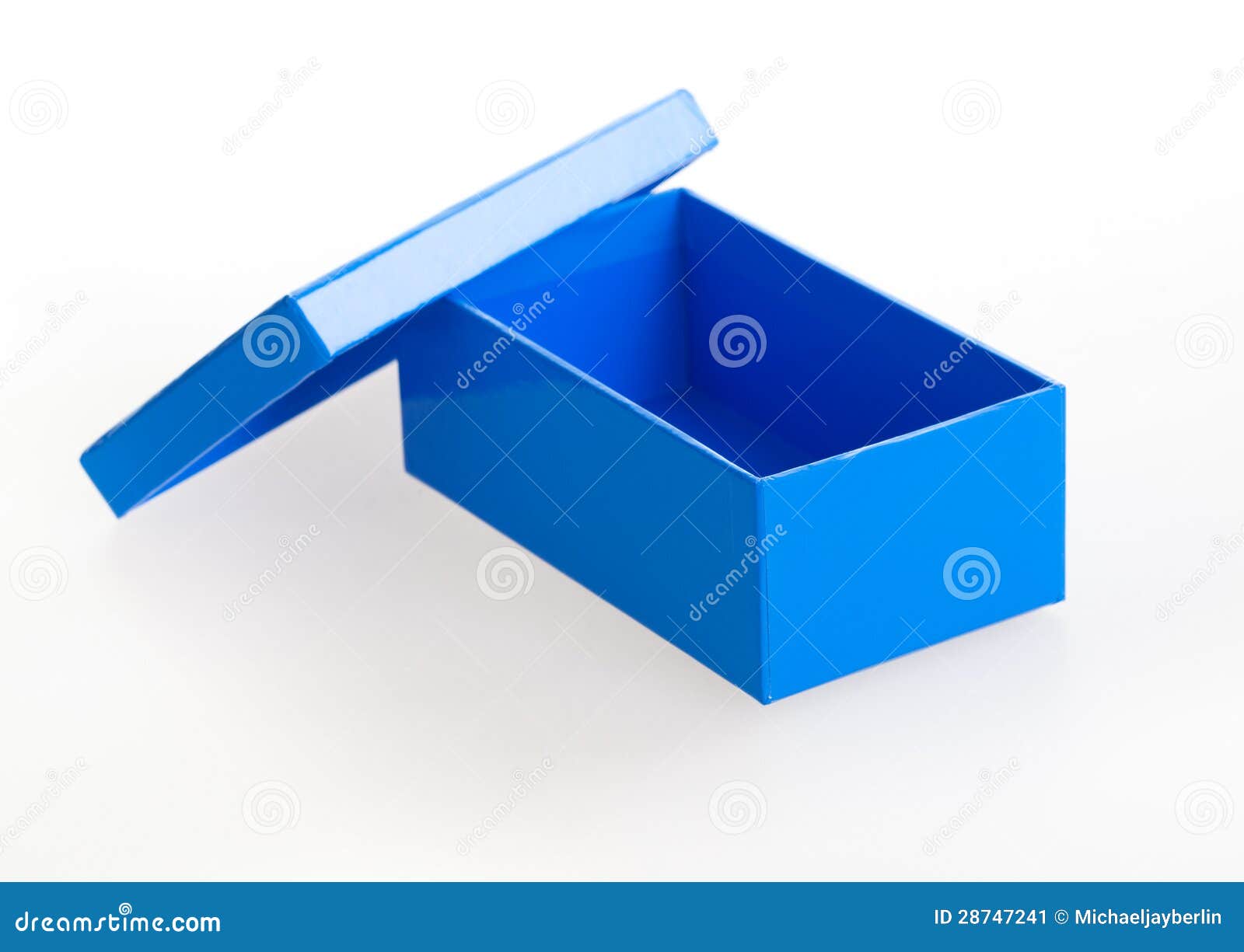 Open blue box stock image. Image of blue, present, gift - 28747241