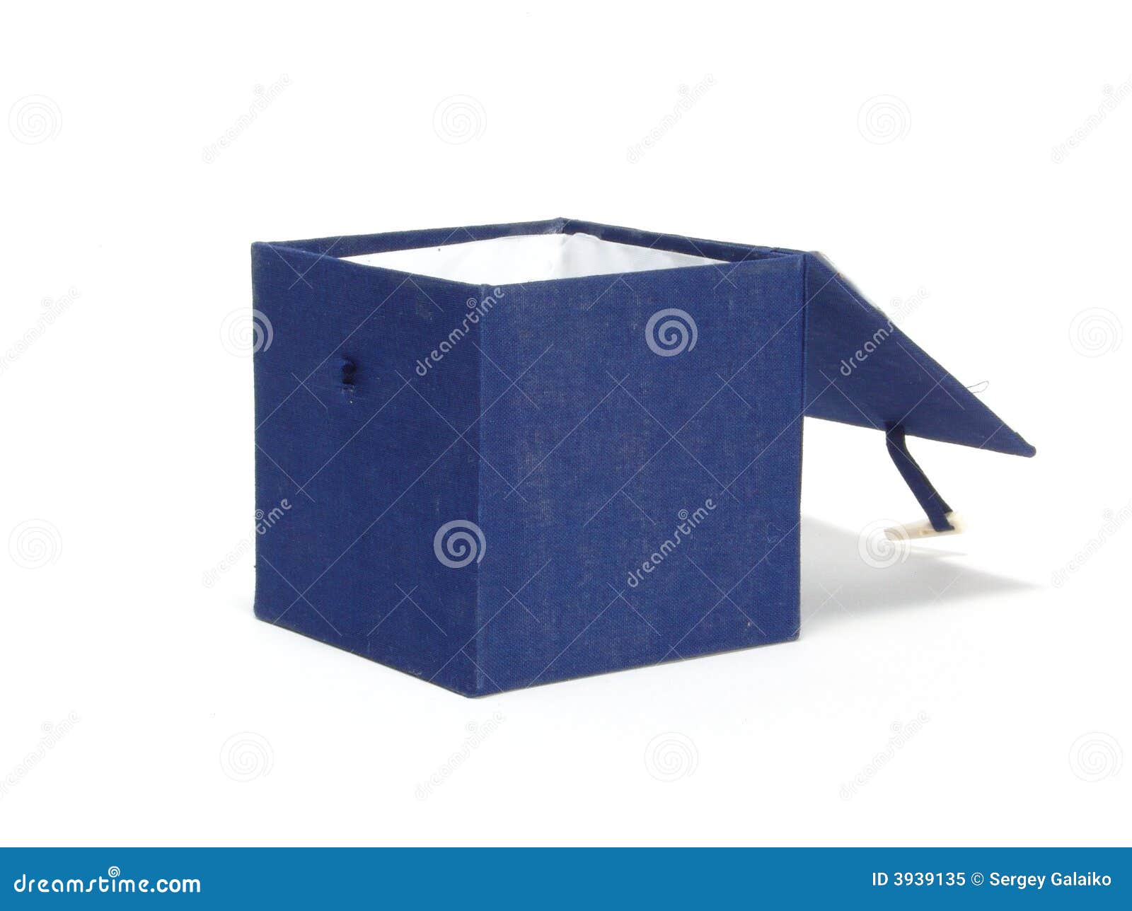 Open blue box stock image. Image of paper, cover, open - 3939135